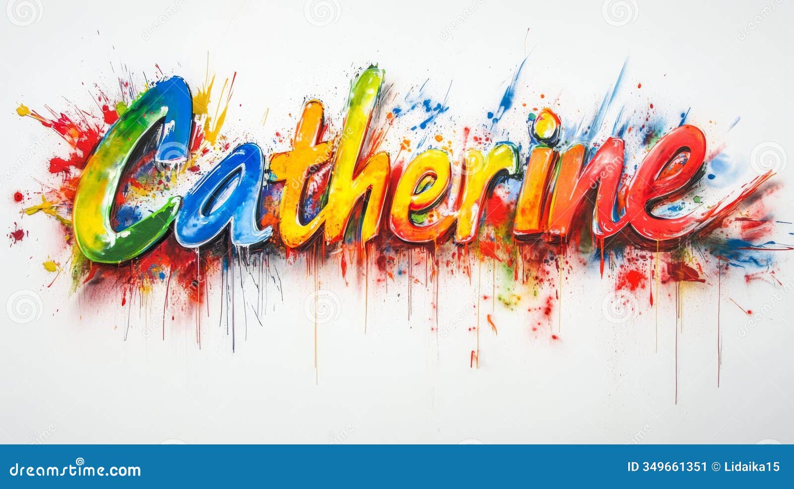 Catherine Graffiti Splash Designt Stock Photo | CartoonDealer.com ...