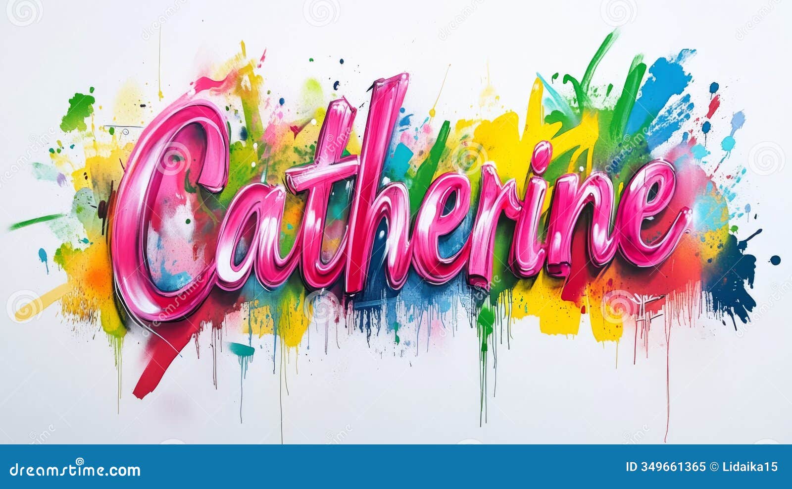 Catherine Graffiti Splash Designt Stock Photo | CartoonDealer.com ...