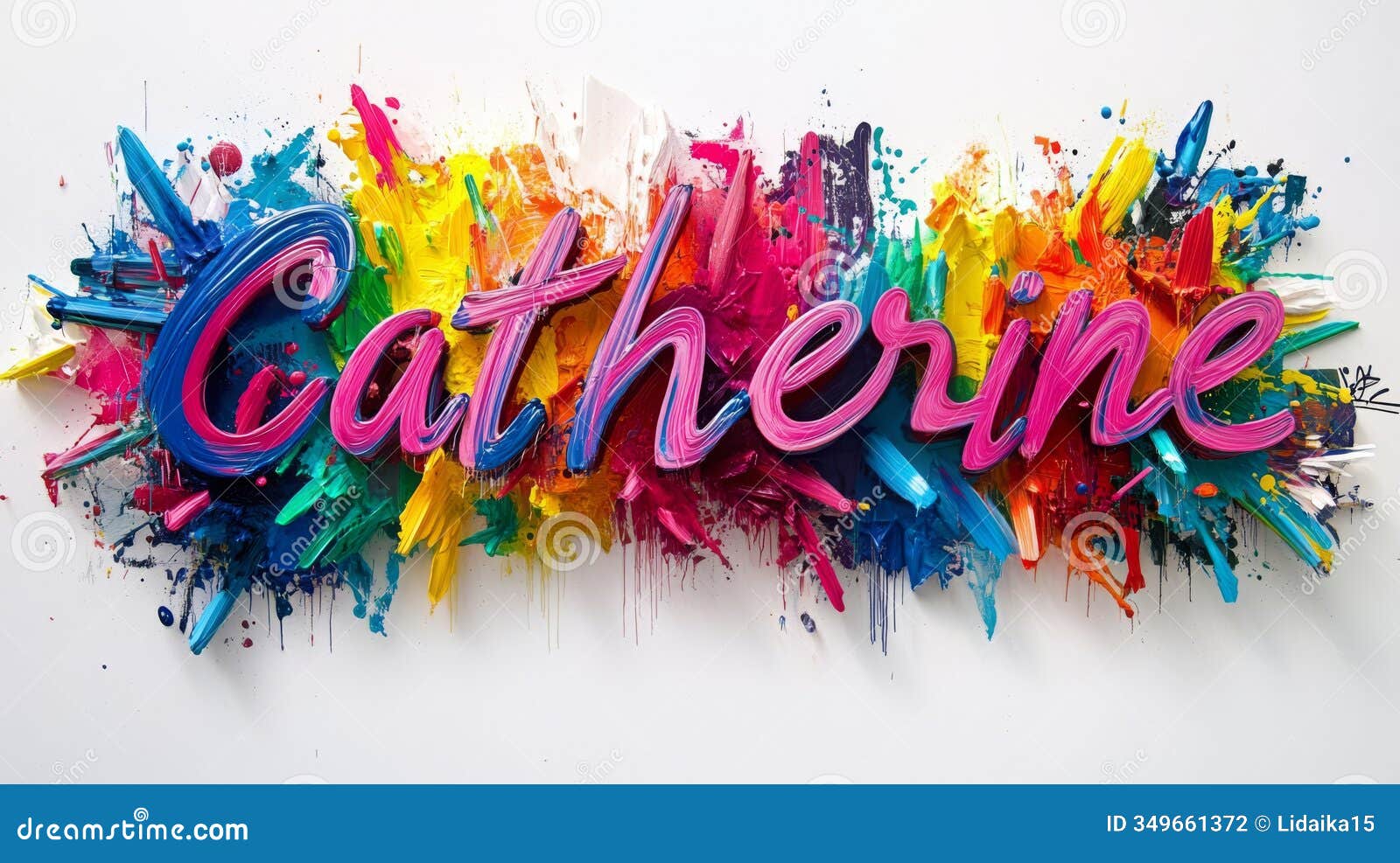 Catherine Graffiti Splash Designt Stock Photo | CartoonDealer.com ...