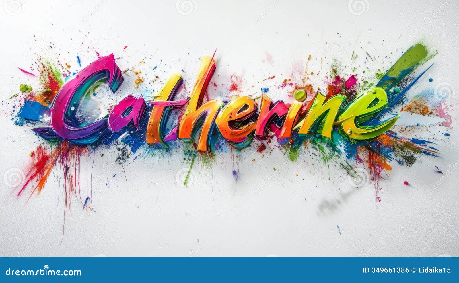 Catherine Graffiti Splash Designt Stock Photo | CartoonDealer.com ...