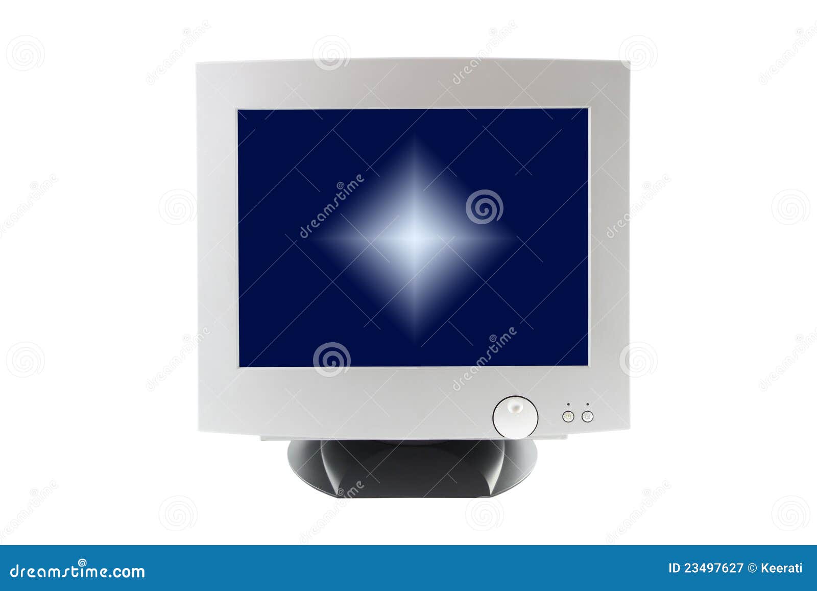 Cathode ray tube monitor stock image. Image of desktop - 23497627