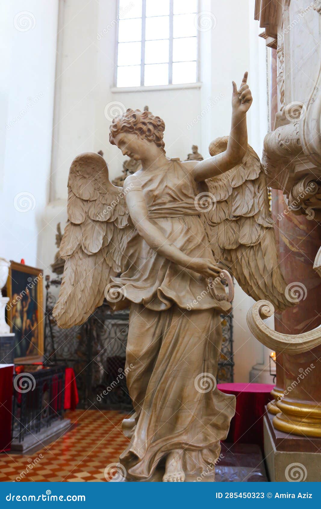 Catholic Angel Statue, Berlin Stock Image - Image of faith, rome: 285450323