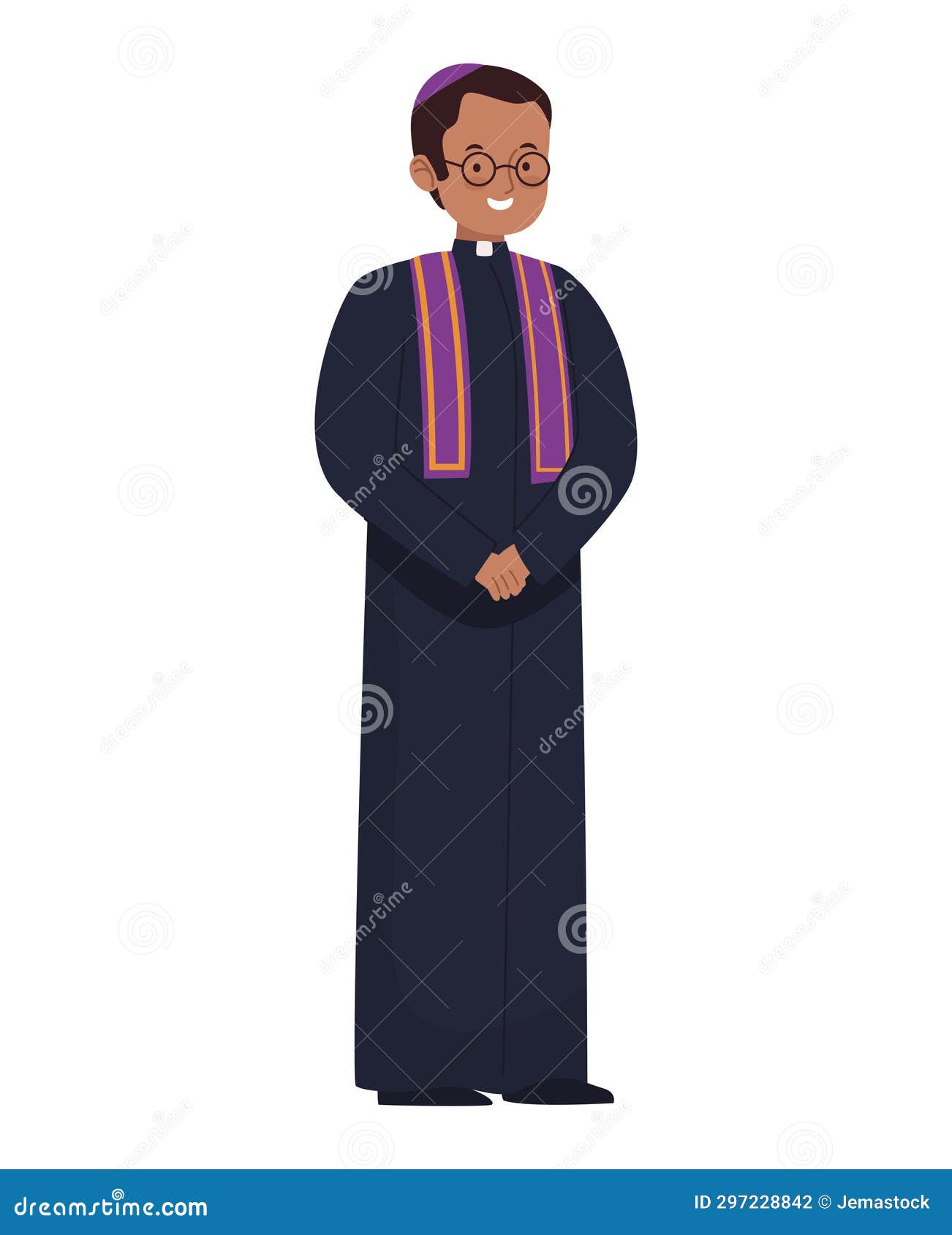 Catholic Cardinal Character Stock Illustration - Illustration of jesus ...