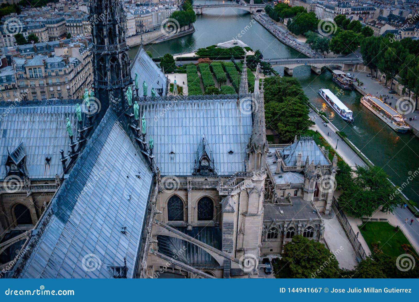 Fire in Paris before the Fire Stock Image - Image of fire, churches ...