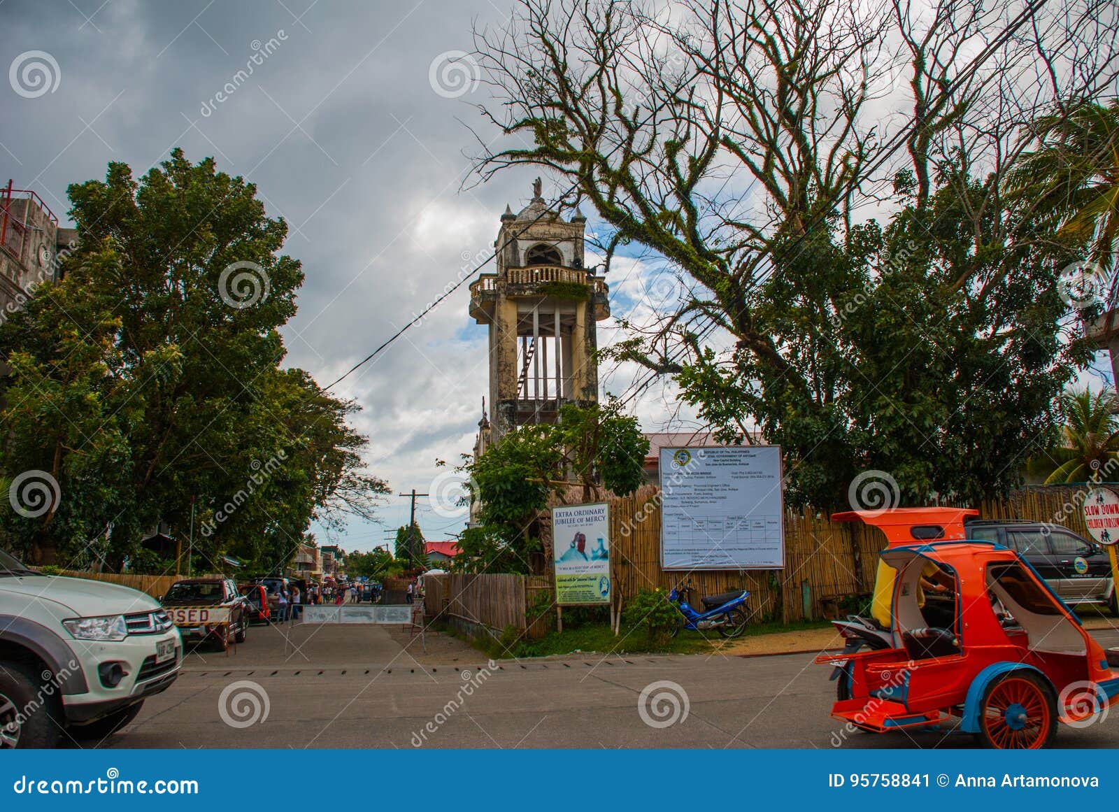 Catholic Cathedral in the Philippines. Pandan, Panay Editorial Photo ...