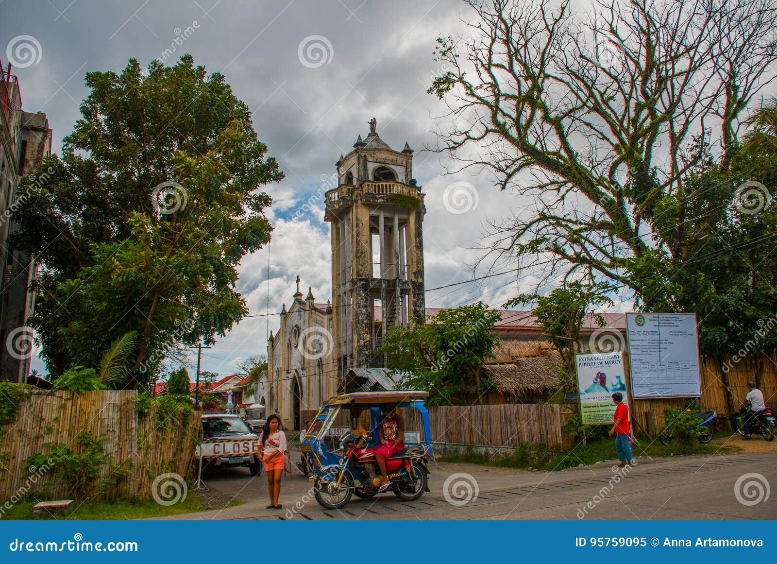 Catholic Cathedral in the Philippines. Pandan, Panay Editorial Image ...