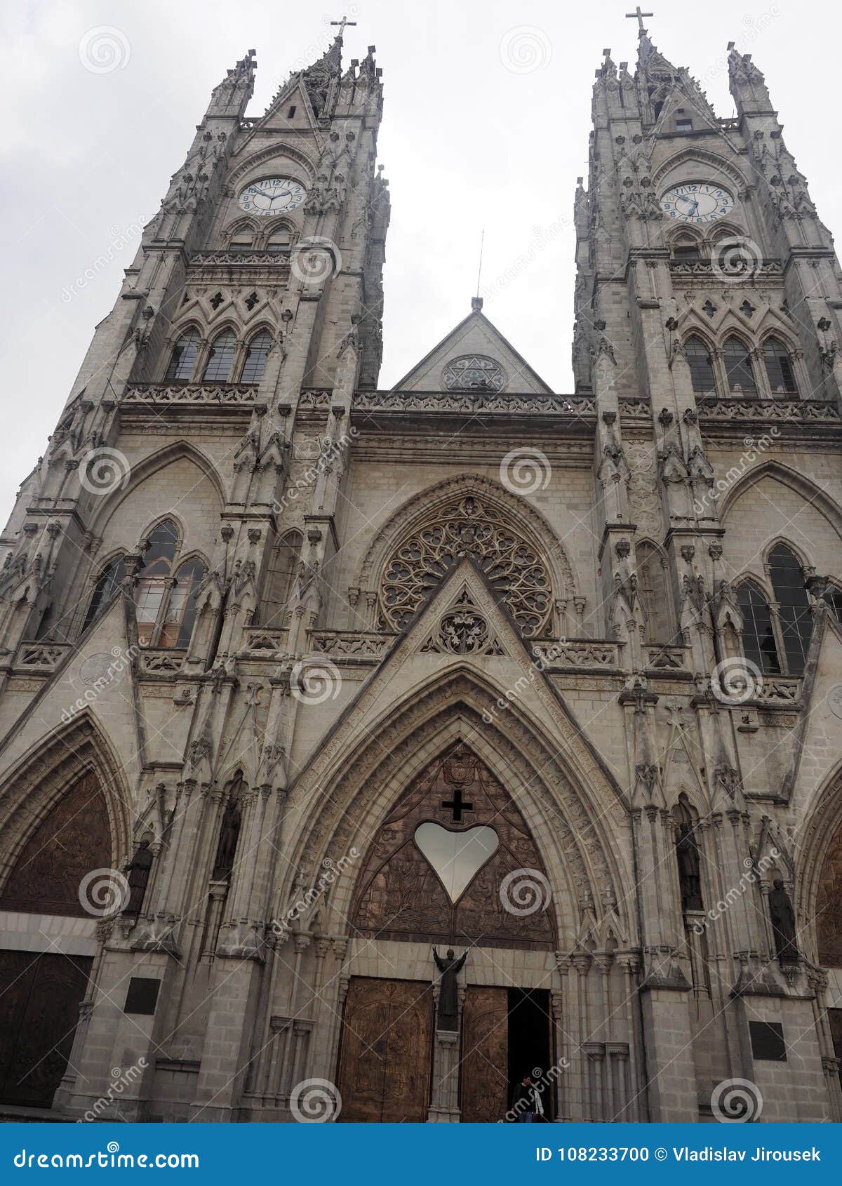 Catholic Cathedral, Quito, Ecuador Stock Photo - Image of voto, america ...