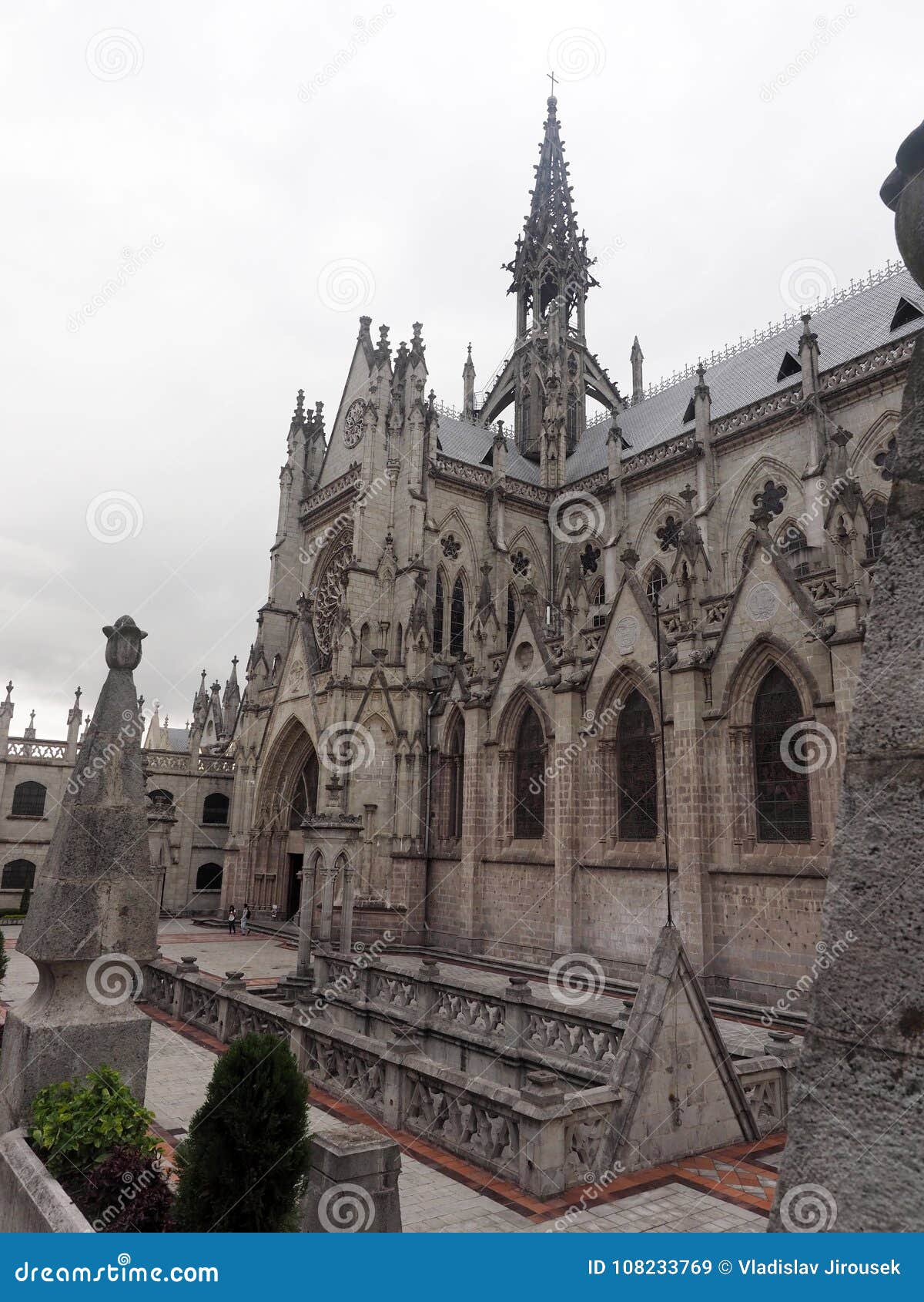 Catholic Cathedral, Quito, Ecuador Stock Image - Image of town ...