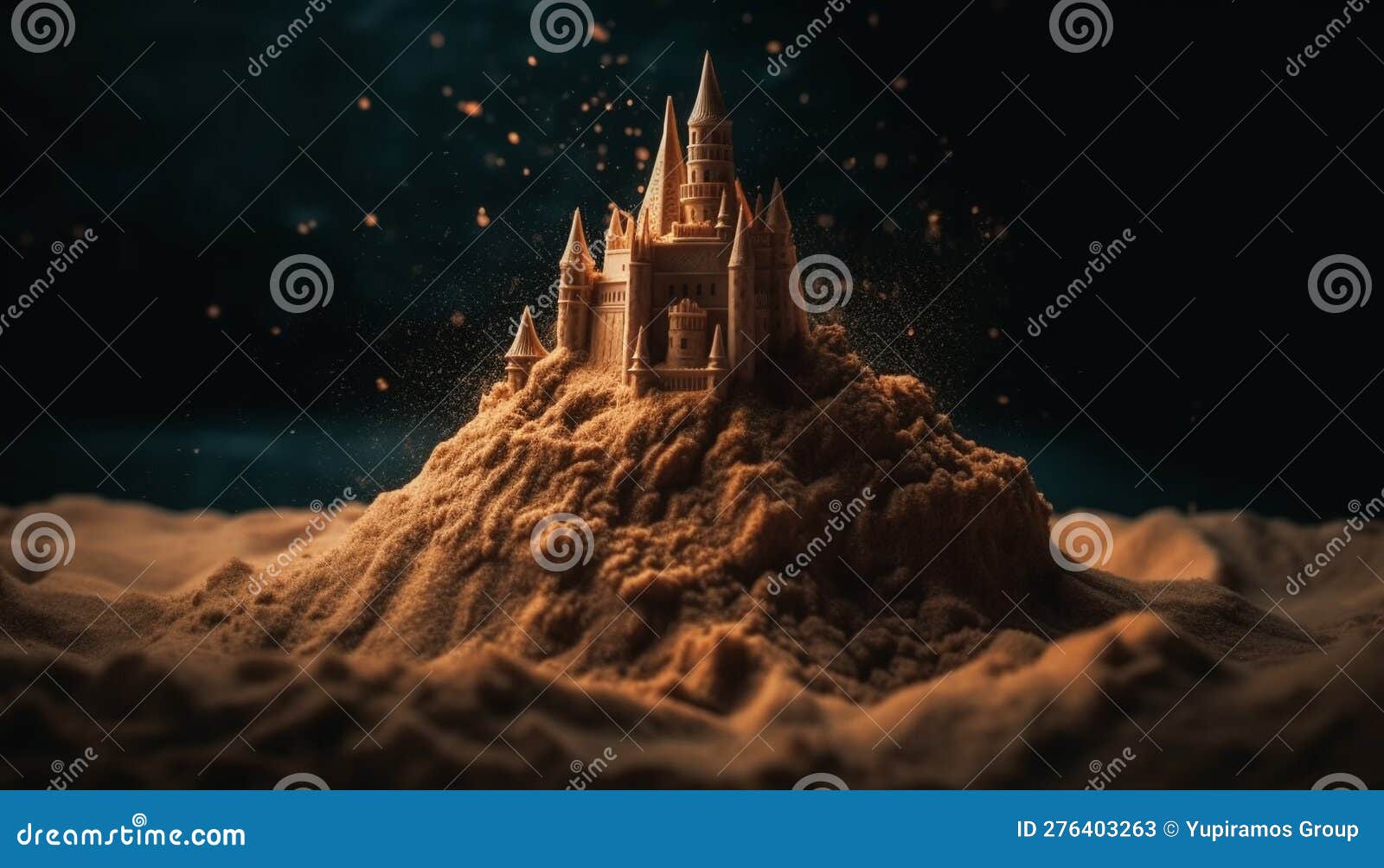 Catholic Chapel Illuminated by Starry Night Sky Generated by AI Stock ...