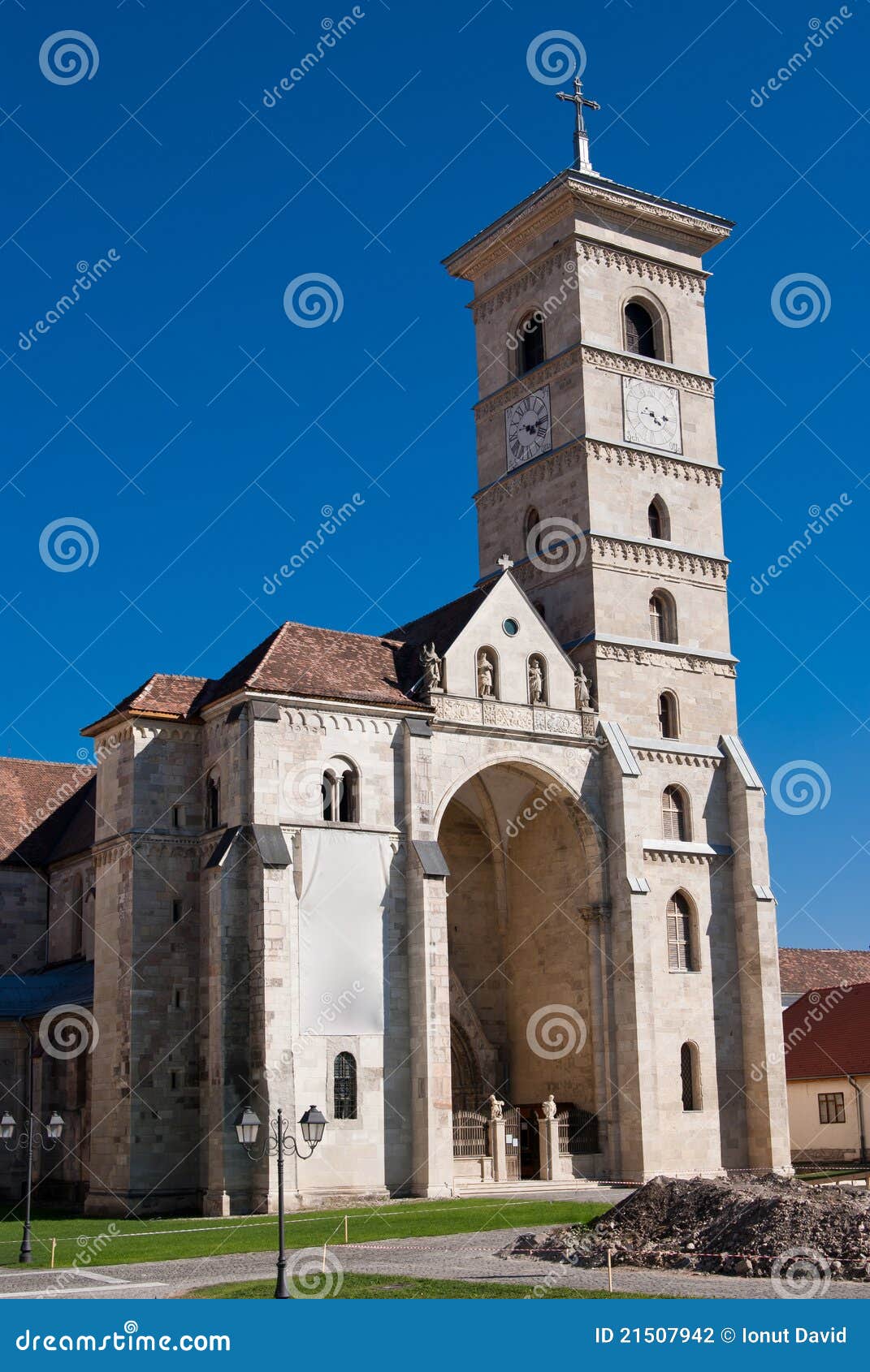 Catholic Church in Alba Iulia Stock Photo - Image of destination, iancu ...