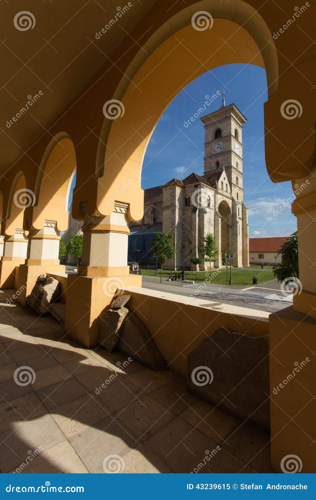 Catholic Church in Alba Iulia, Romania Stock Image - Image of christian ...