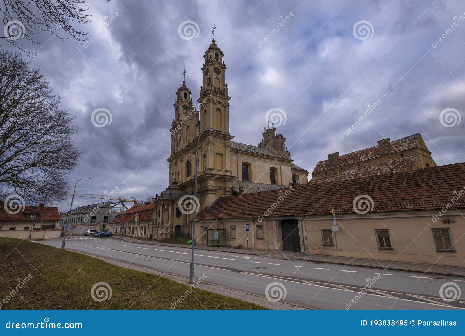Catholic Church of the Ascension in Vilnius Lithuania Stock Image ...