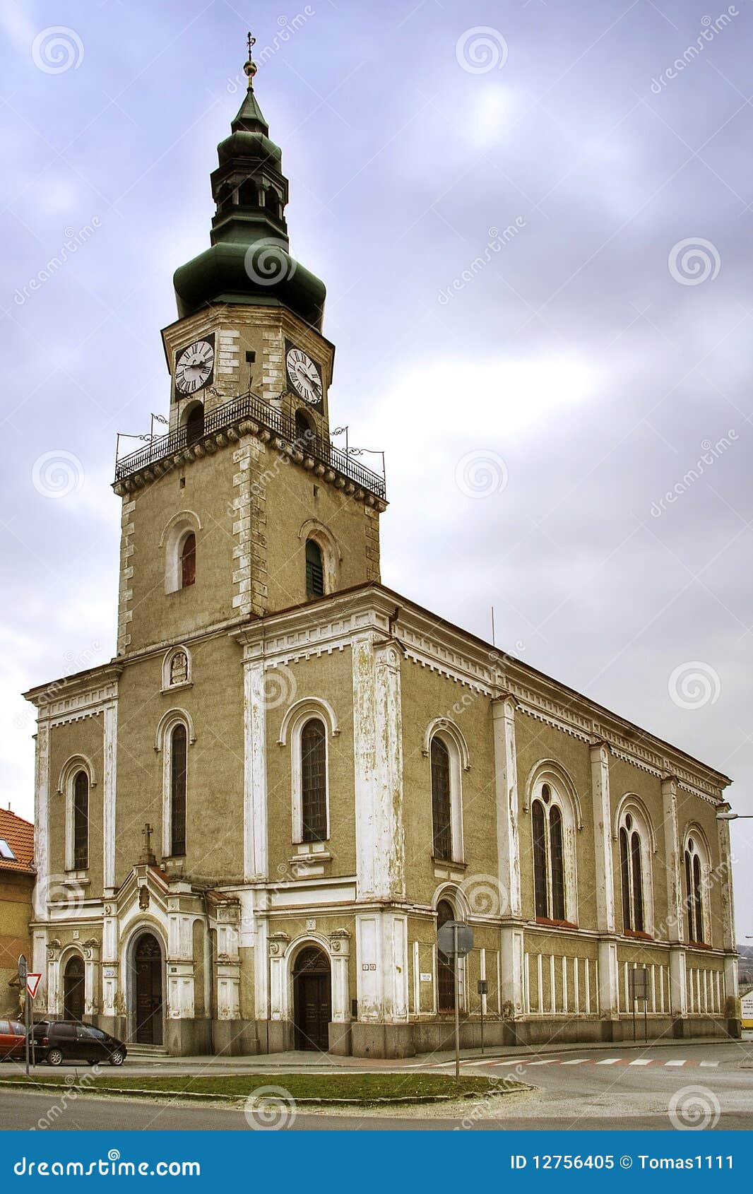 Catholic Church in City Modra Stock Image - Image of cross, colour ...