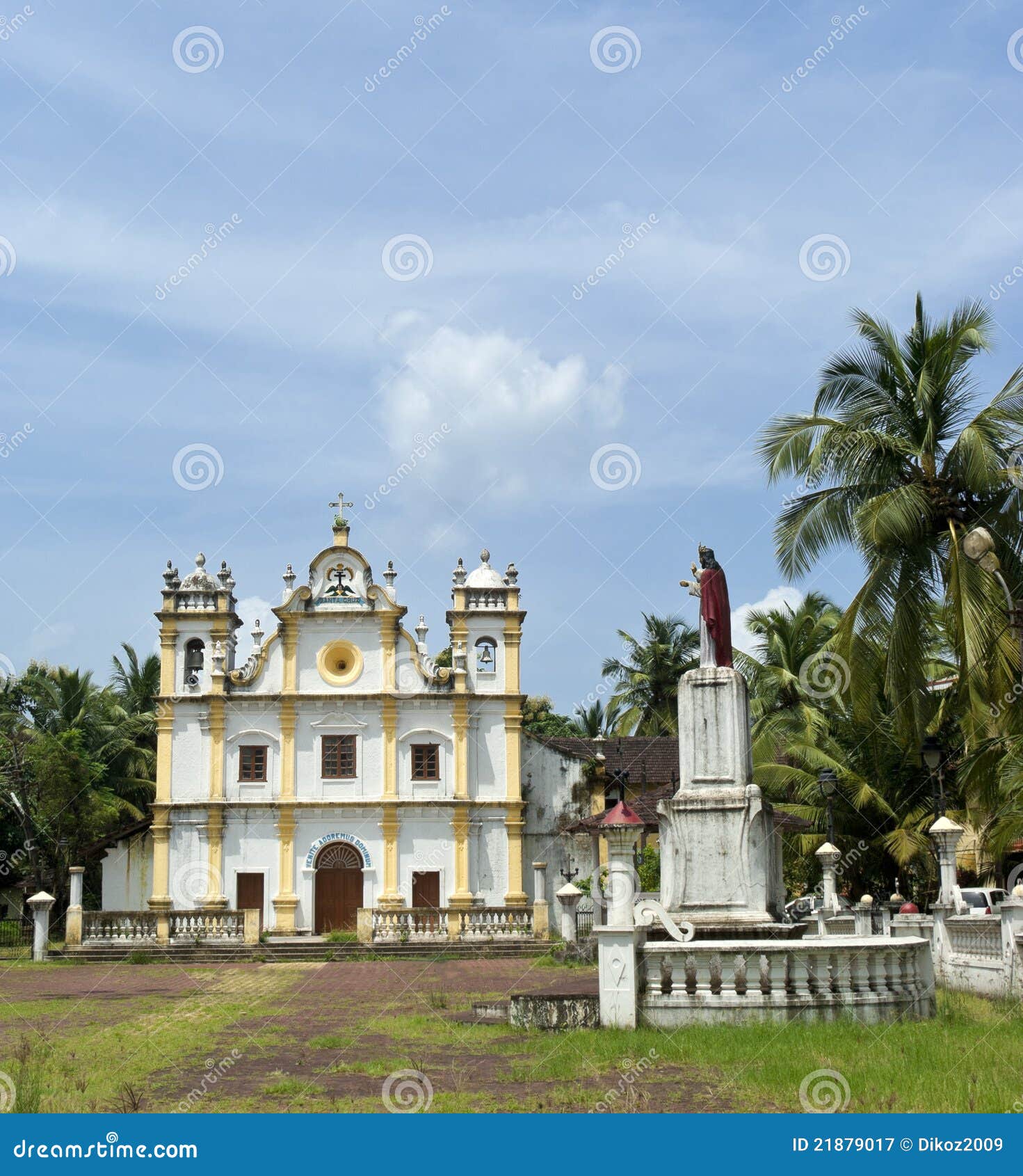 Catholic church in Goa stock image. Image of catholic - 21879017
