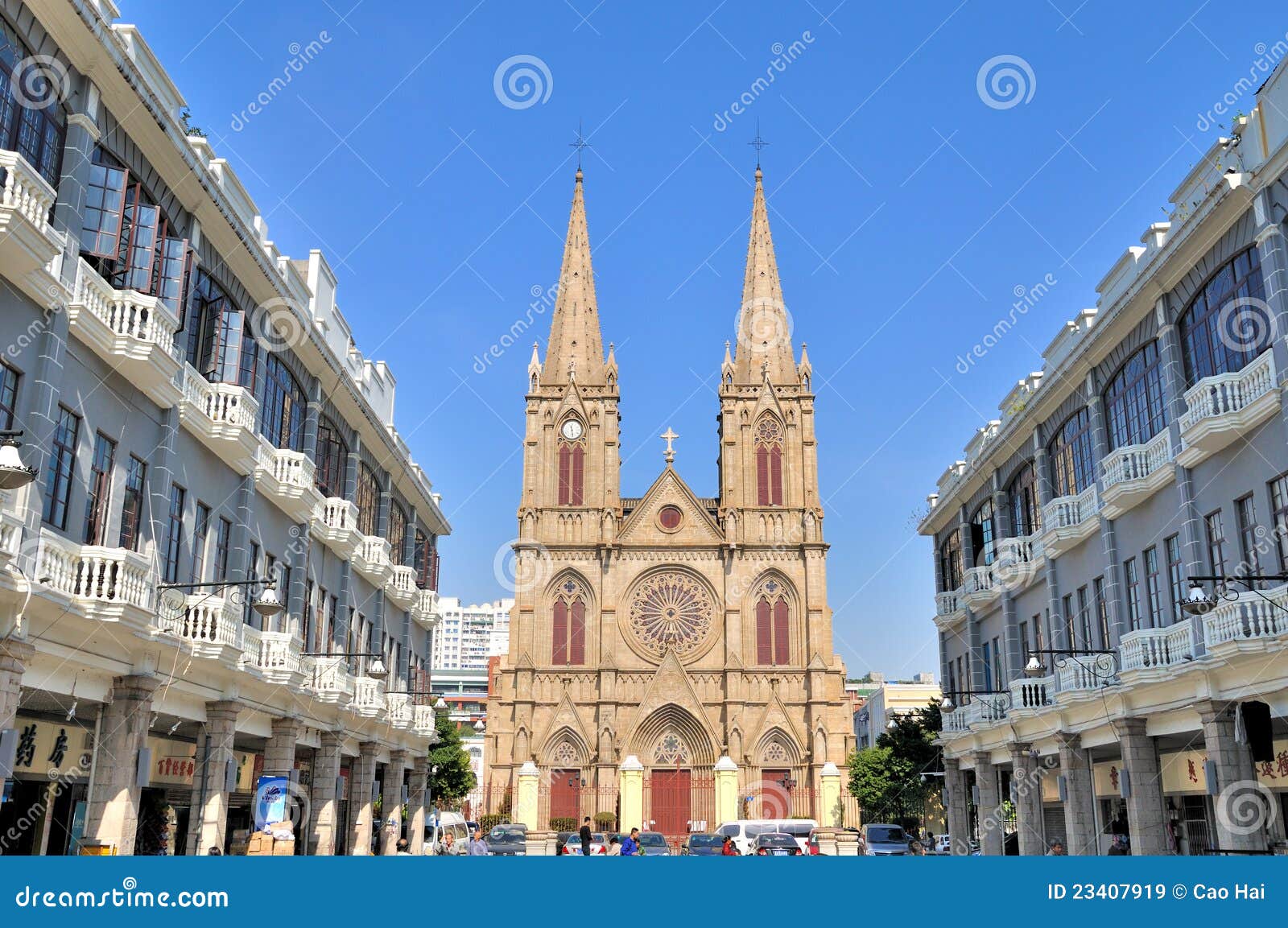 Catholic Church in Guangzhou, China Editorial Stock Image - Image of ...