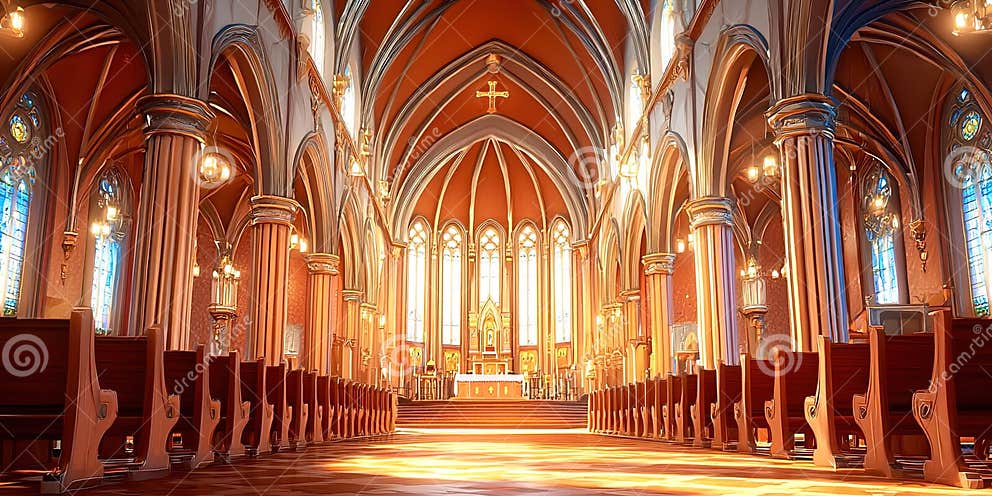 The Catholic Church Inside stock image. Image of travel - 337041885