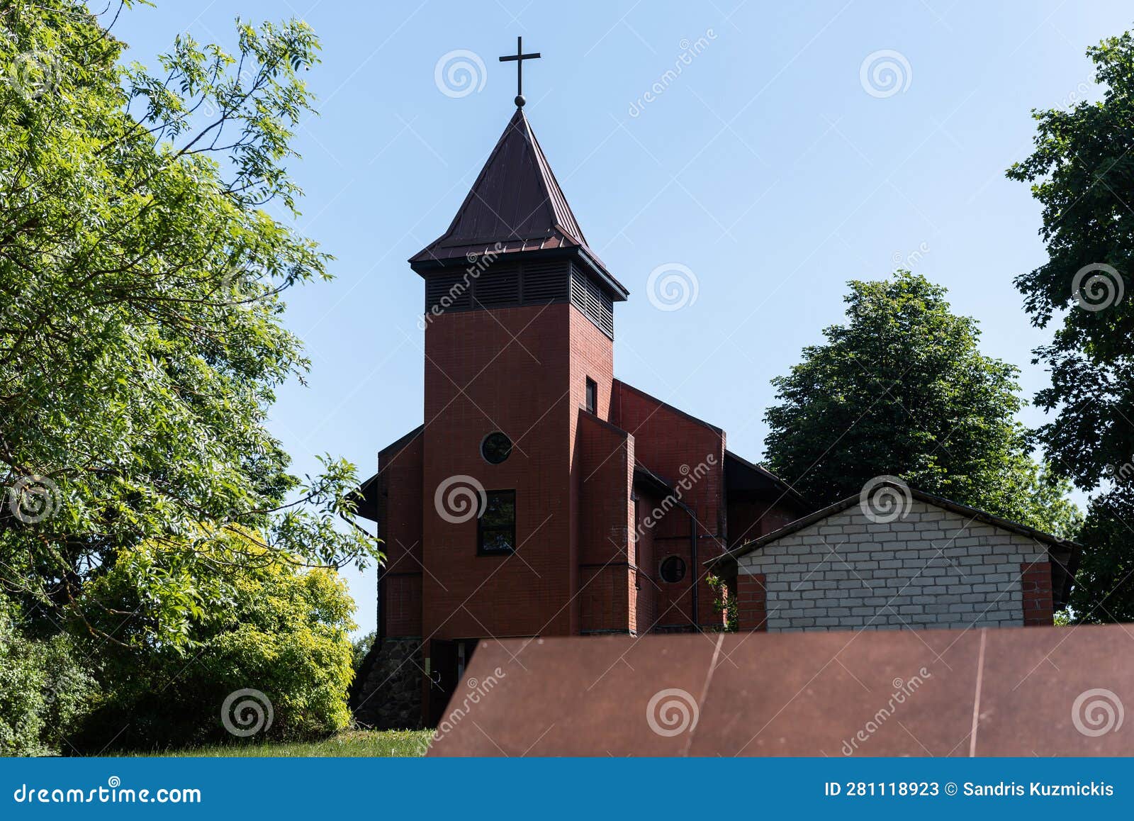 Catholic Church in Kalni, Latvia Stock Image - Image of tower, historic ...