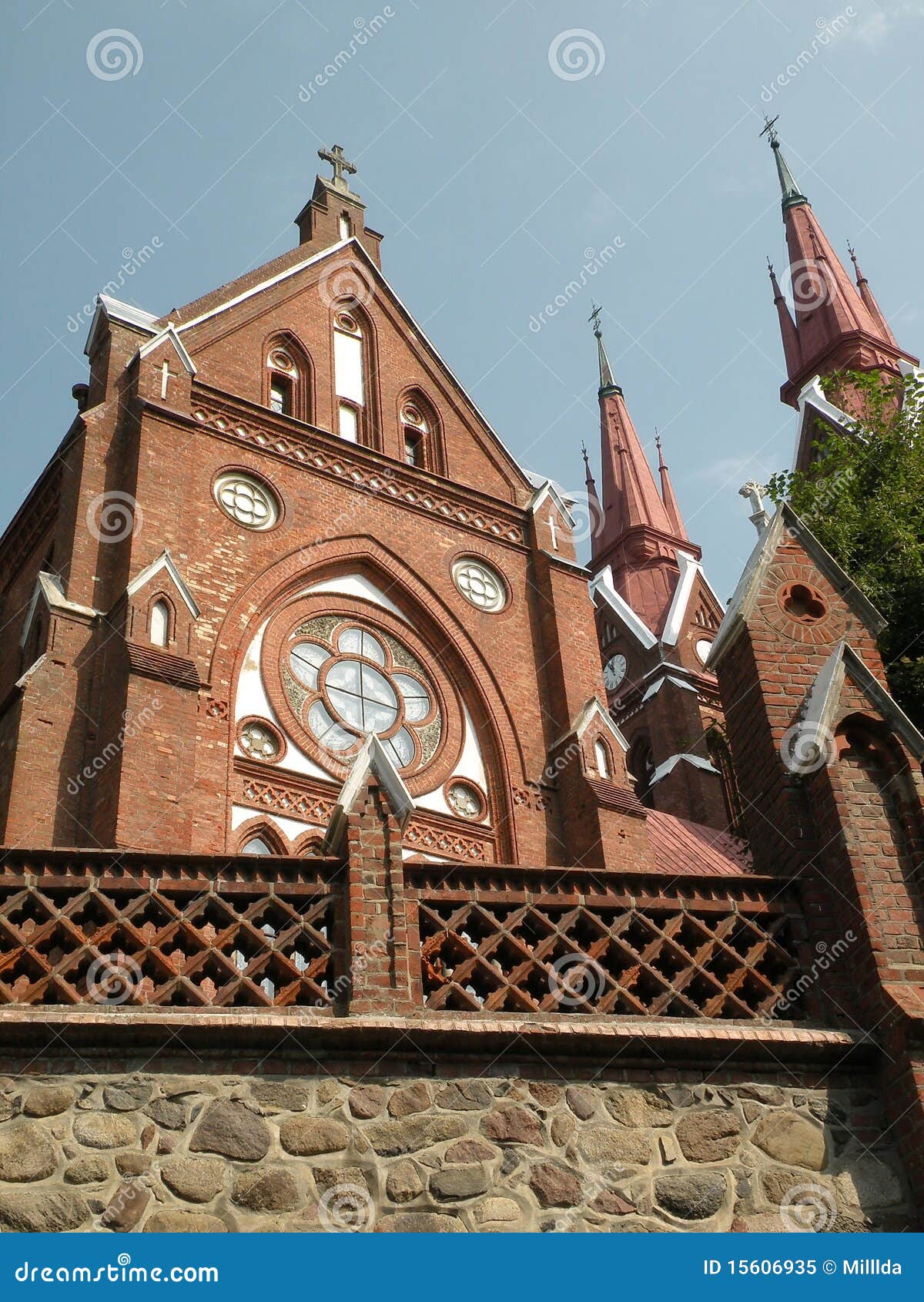 Catholic Church in Lithuania Stock Image - Image of towel, cross: 15606935