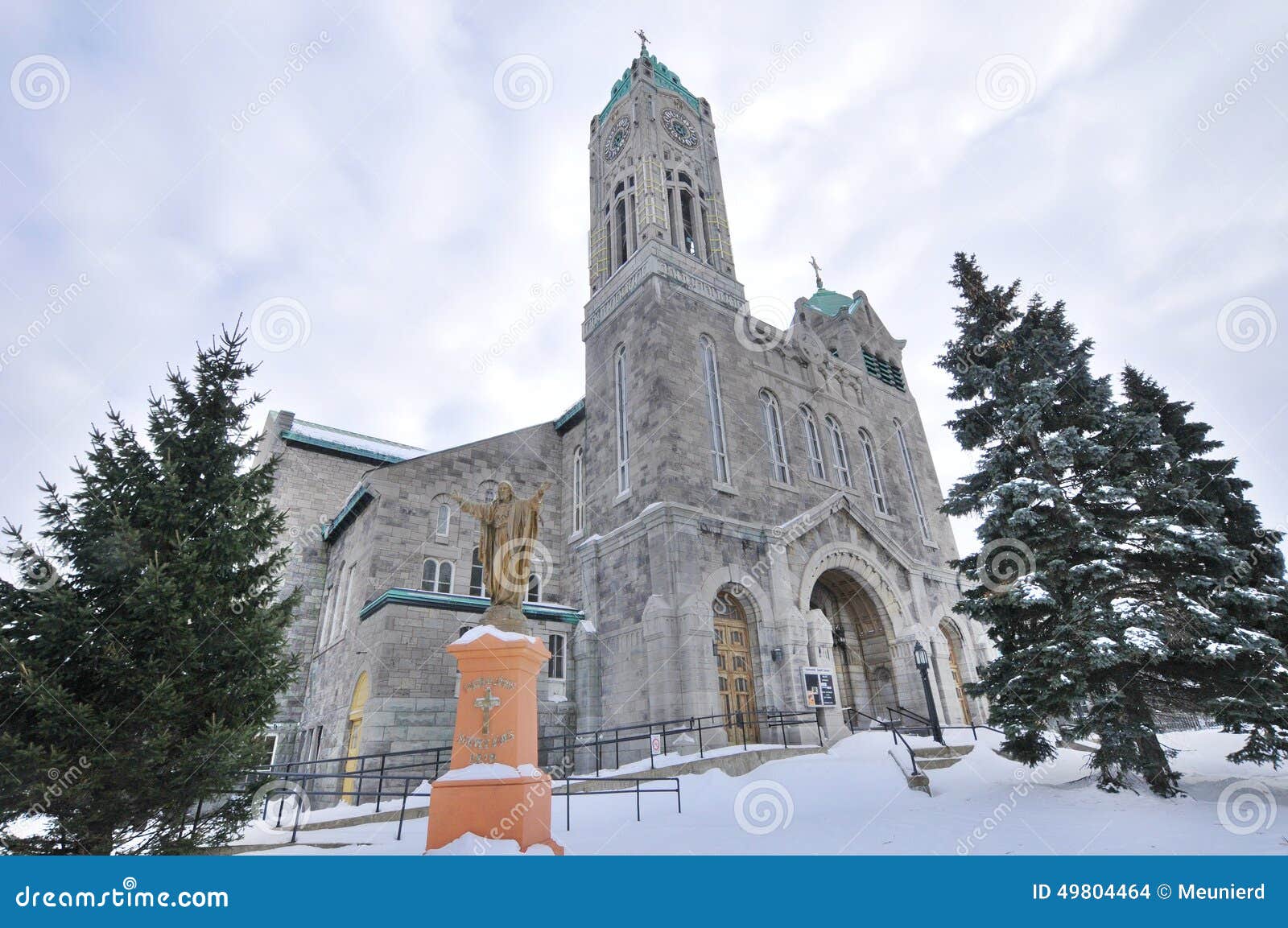 Catholic church stock photo. Image of exterior, canada - 49804464