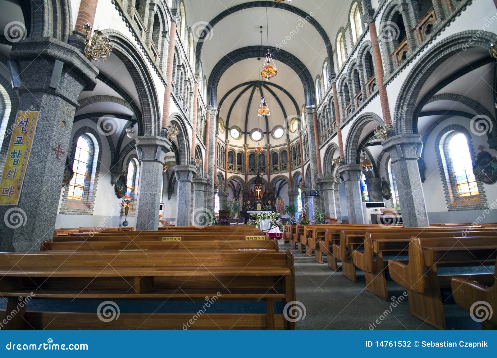 Catholic Church in South Korea Stock Photo - Image of province, asia ...