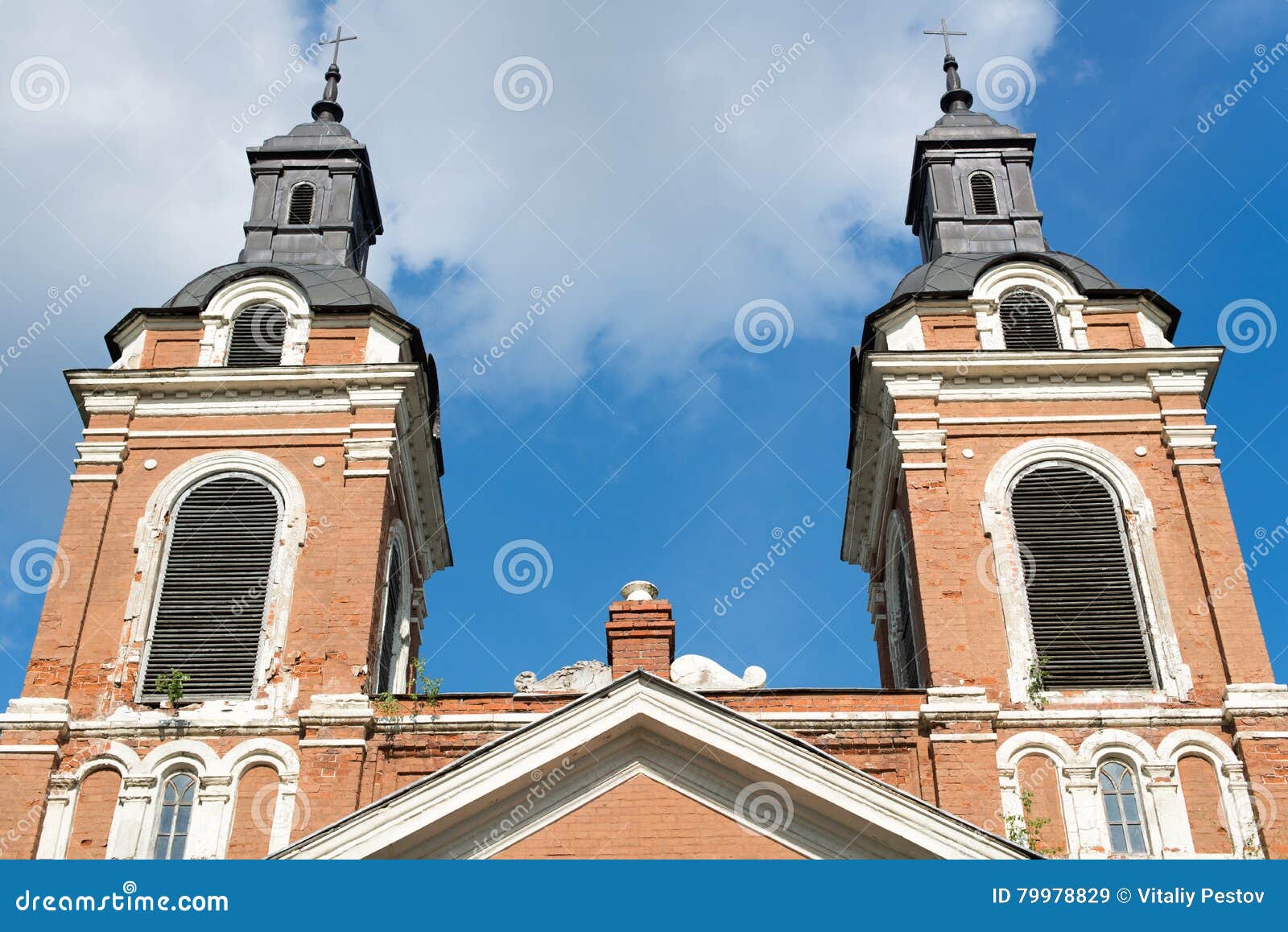 Catholic church in spring stock image. Image of meeting - 79978829