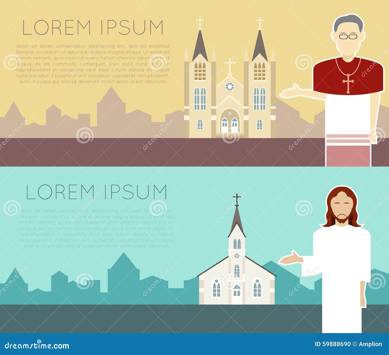 Catholic Church stock vector. Illustration of nativity - 59888690