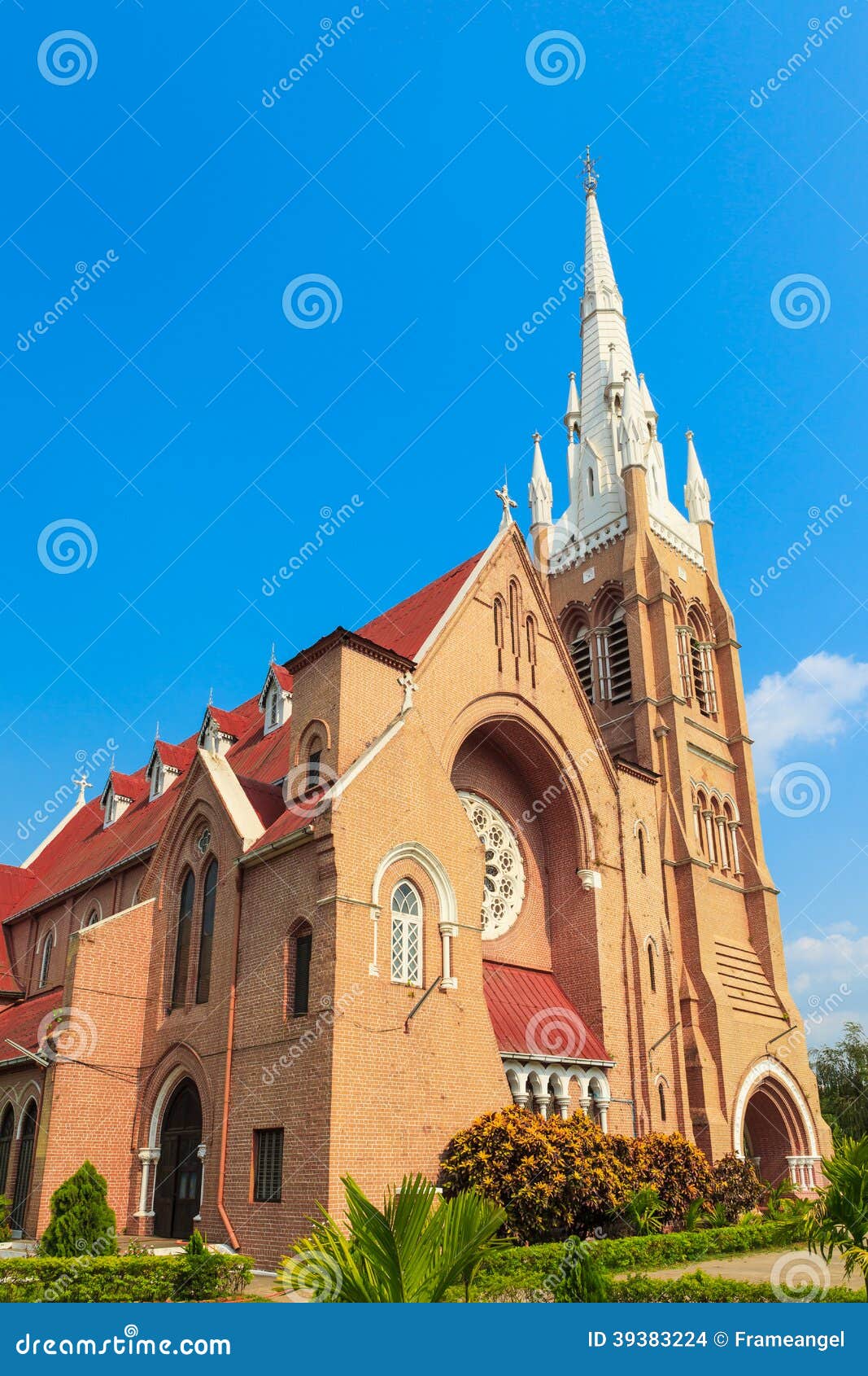 Catholic Church in Yangon, Myanmar Stock Photo - Image of myanmar ...