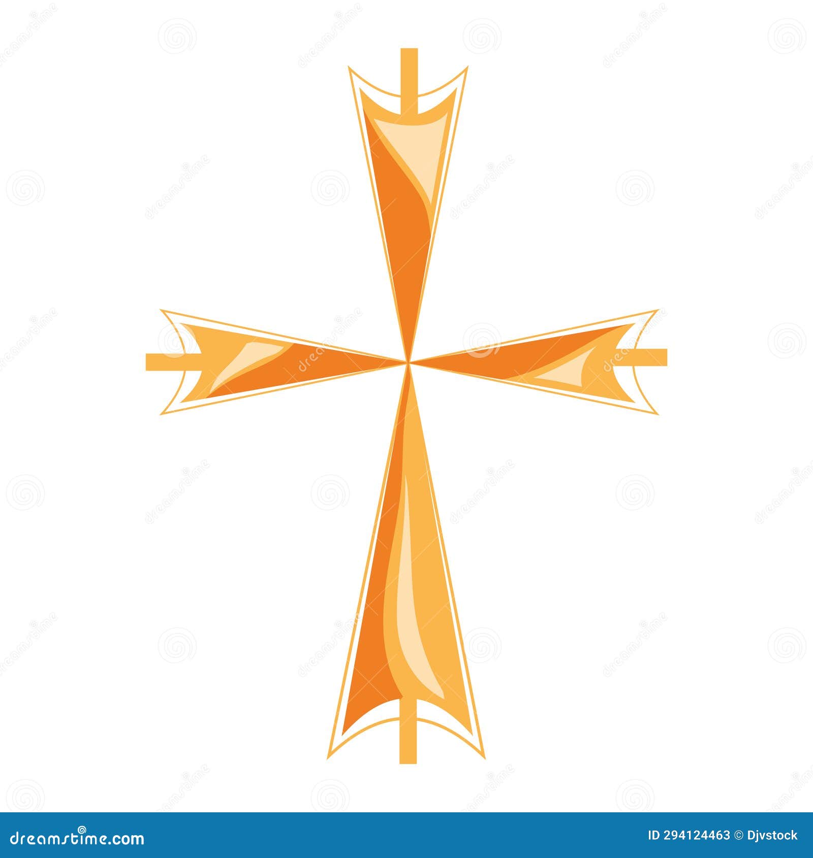 Catholic cross design stock vector. Illustration of faith - 294124463