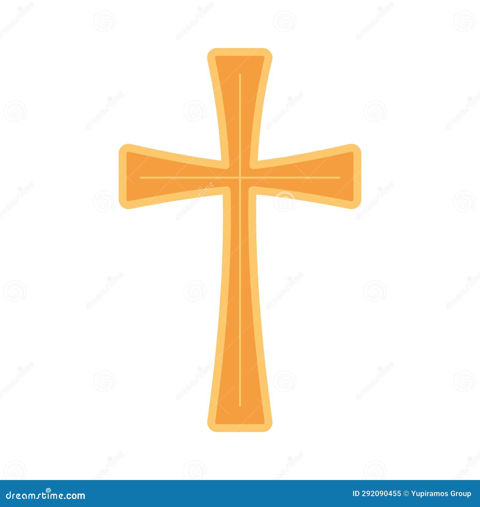 Catholic cross design stock vector. Illustration of spirit - 292090455
