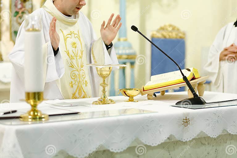 Catholic Mass stock photo. Image of church, heavenly - 28428170