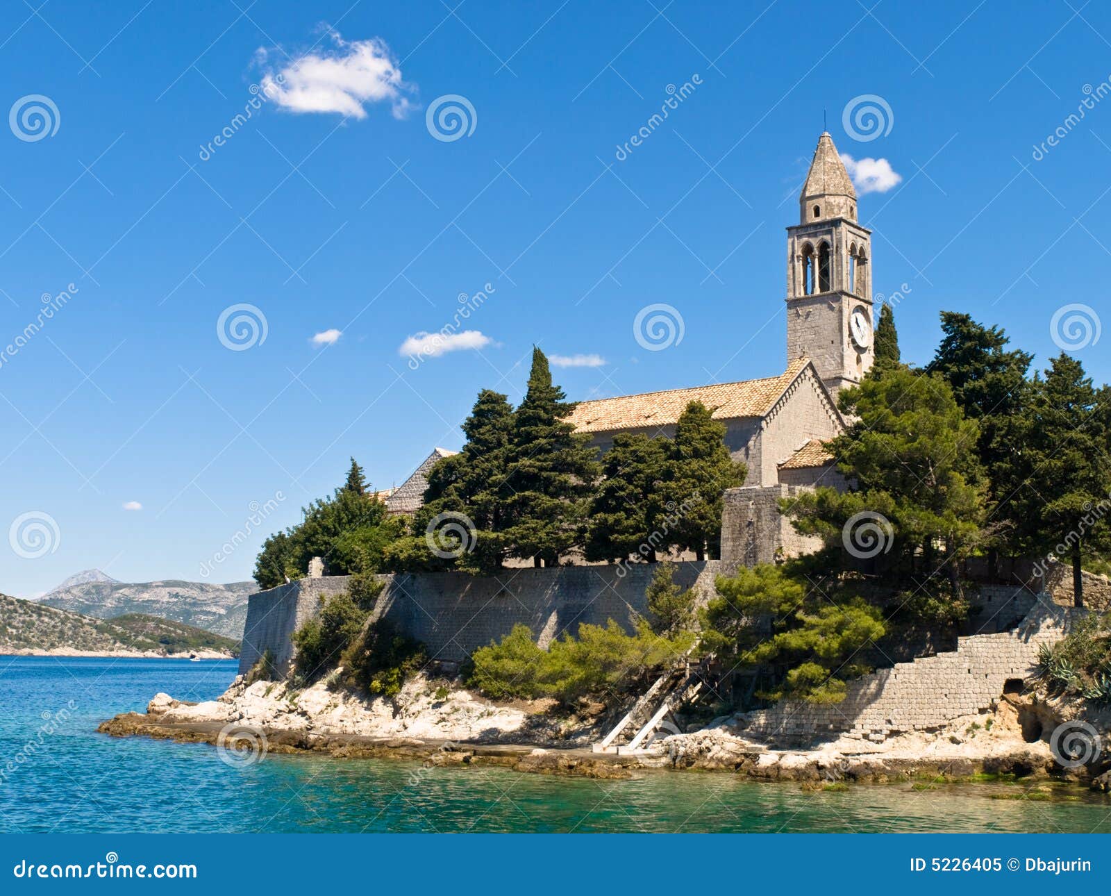 Catholic monastery stock image. Image of europe, dubrovnik - 5226405