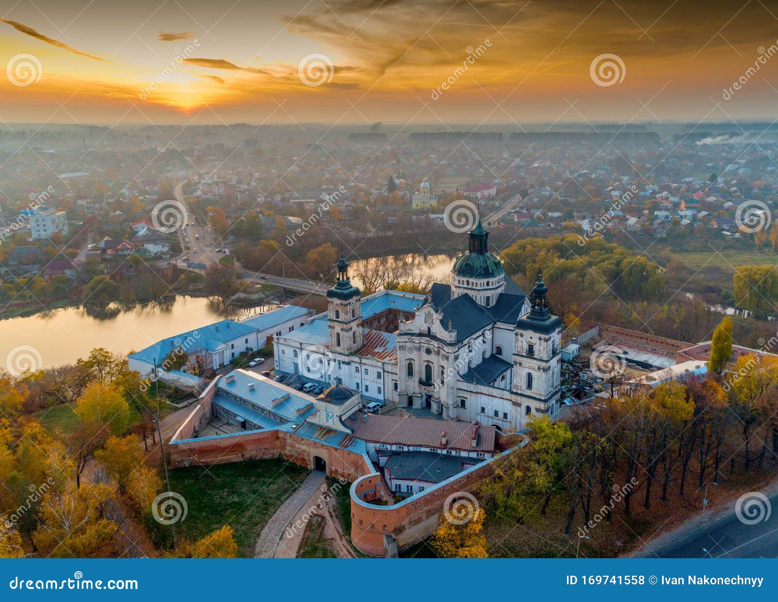 The Monastery in Berdichev from a Height Stock Photo - Image of ...