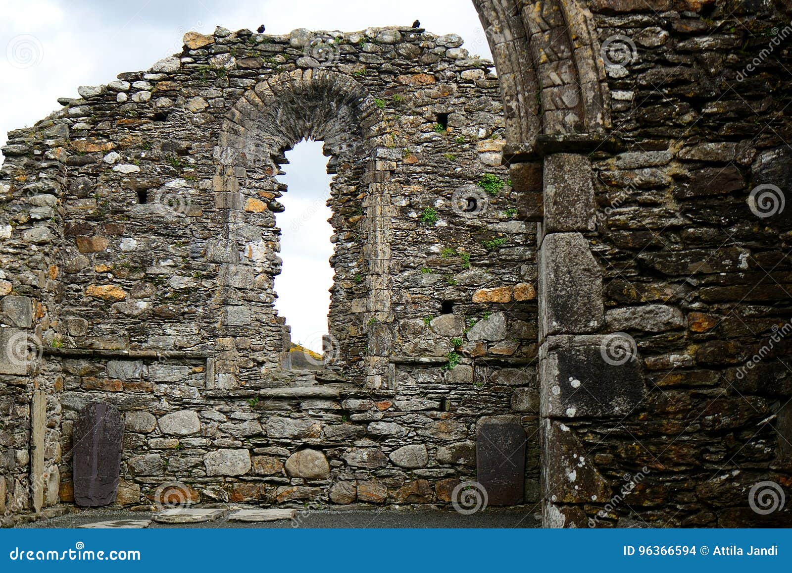 Catholic Monastery Ruins, Glendalough, Ireland Stock Photo - Image of ...
