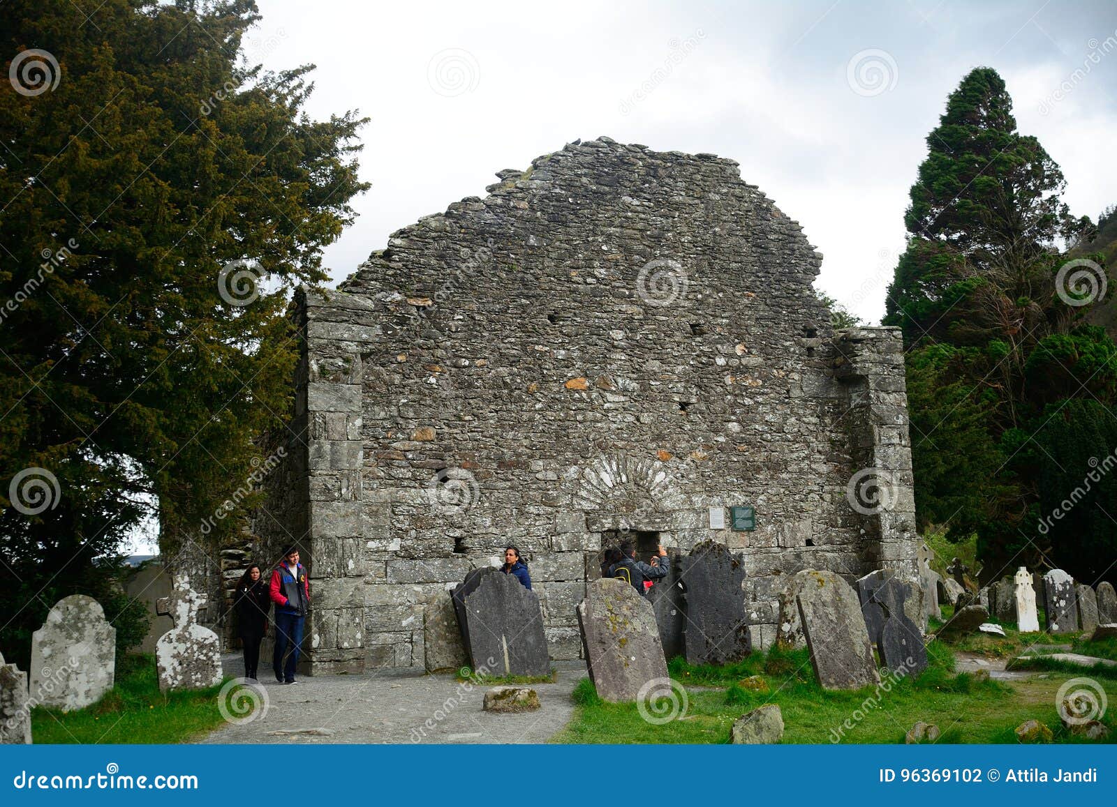 Catholic Monastery Ruins, Glendalough, Ireland Editorial Photography ...