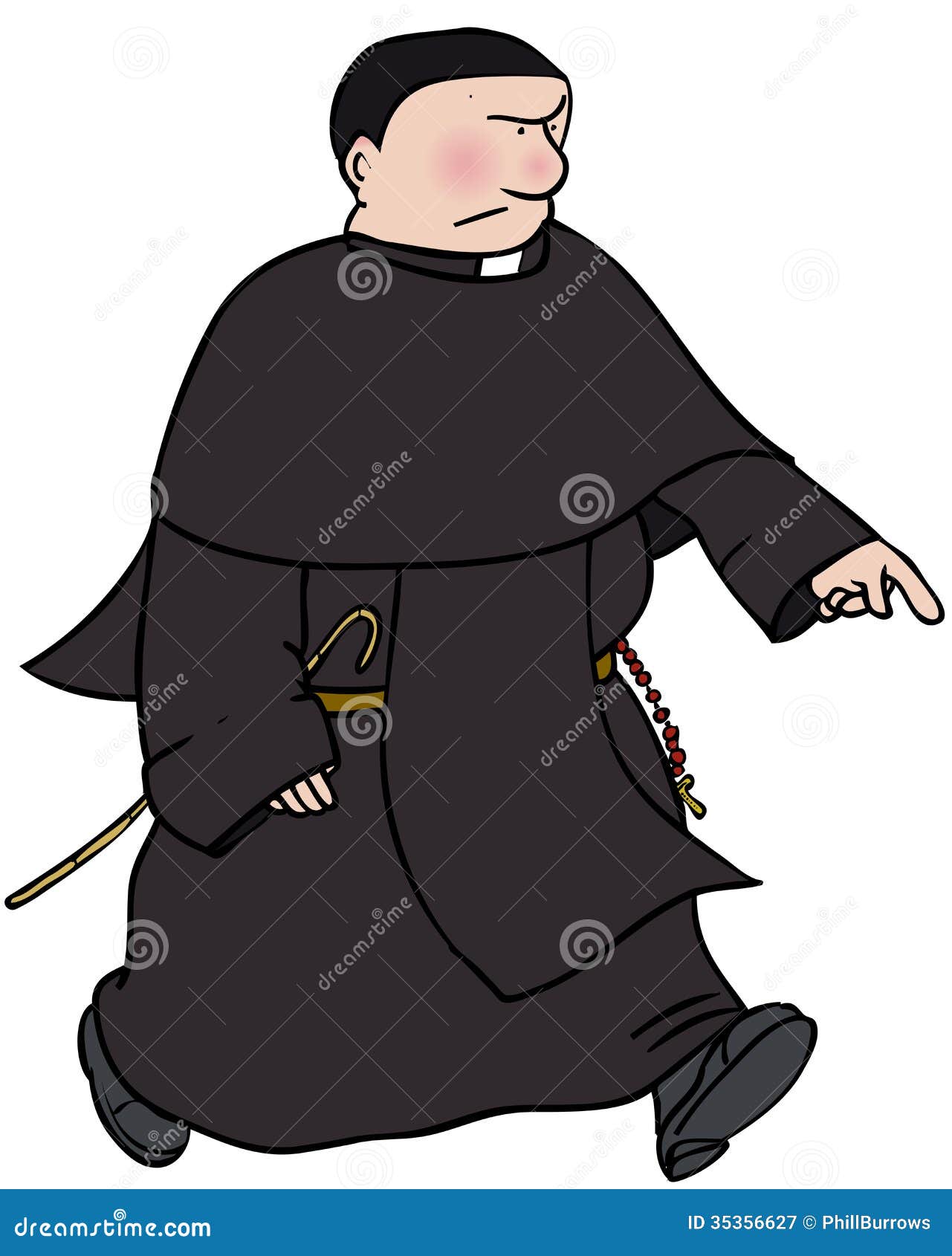Catholic Monk In A Cassock With A Hood Praying On His Knees Stock ...