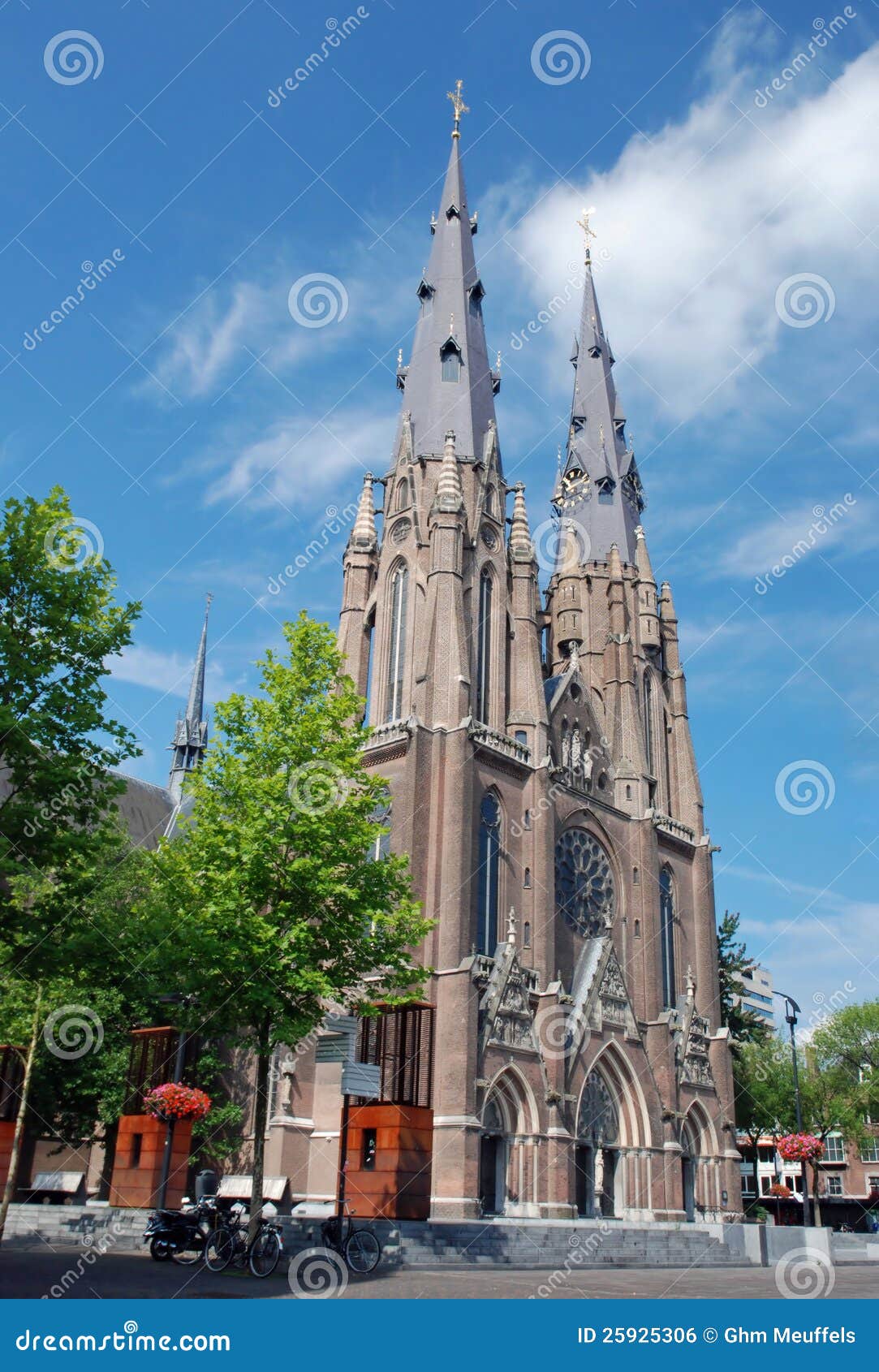 Catholic Neo-Gothic Catharina Church, Eindhoven Stock Photo - Image of ...