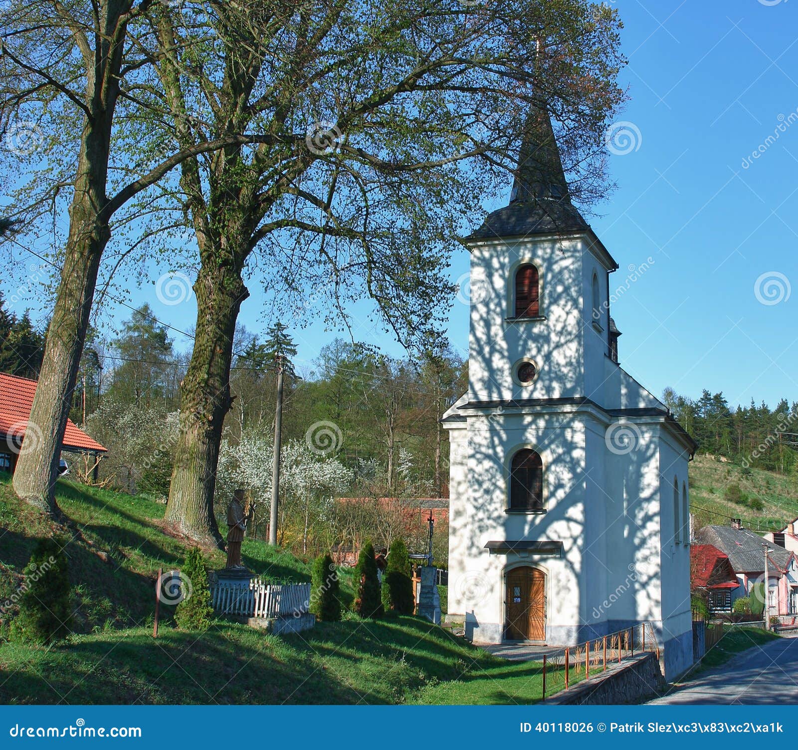 Catholic Old Village Church Stock Photo - Image of belief, architecture ...