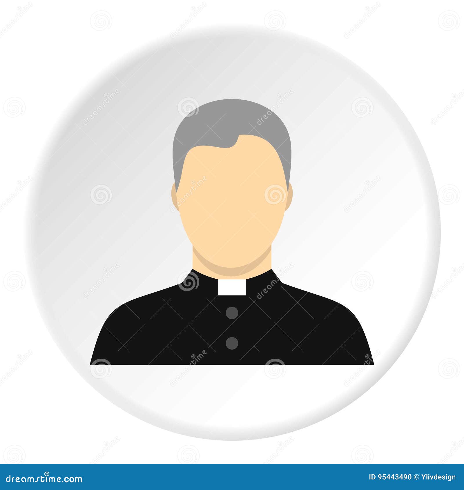 Catholic Priest Icon Circle Stock Vector - Illustration of gold, icon ...