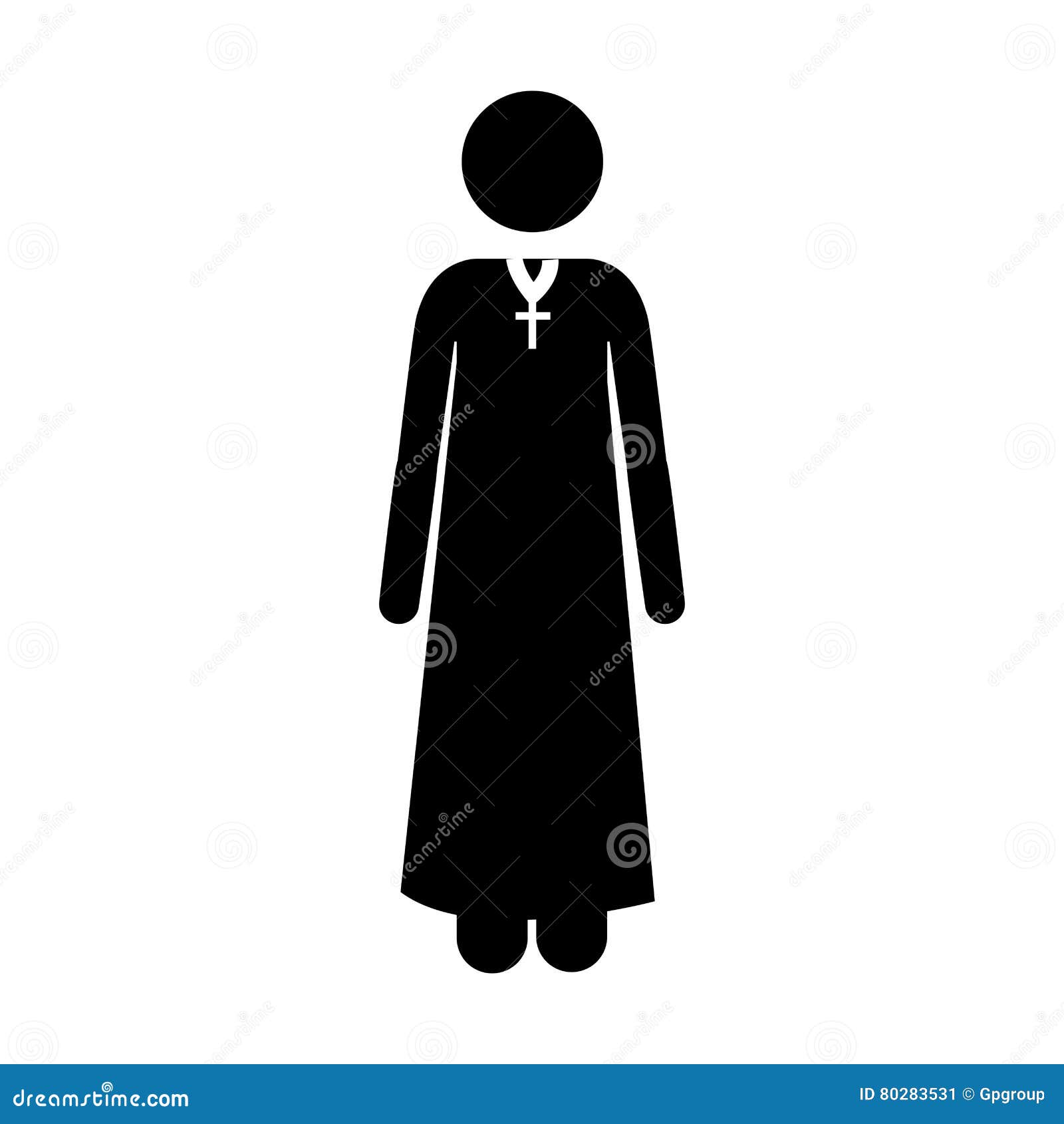 Catholic priest icon image stock vector. Illustration of career - 80283531