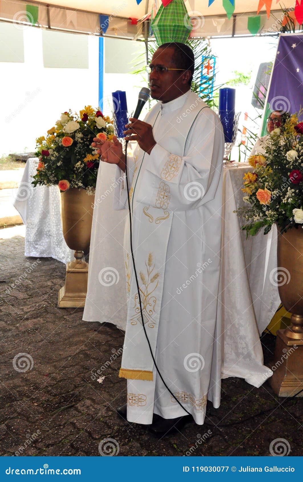 Catholic priest speaking editorial photography. Image of bishop - 119030077