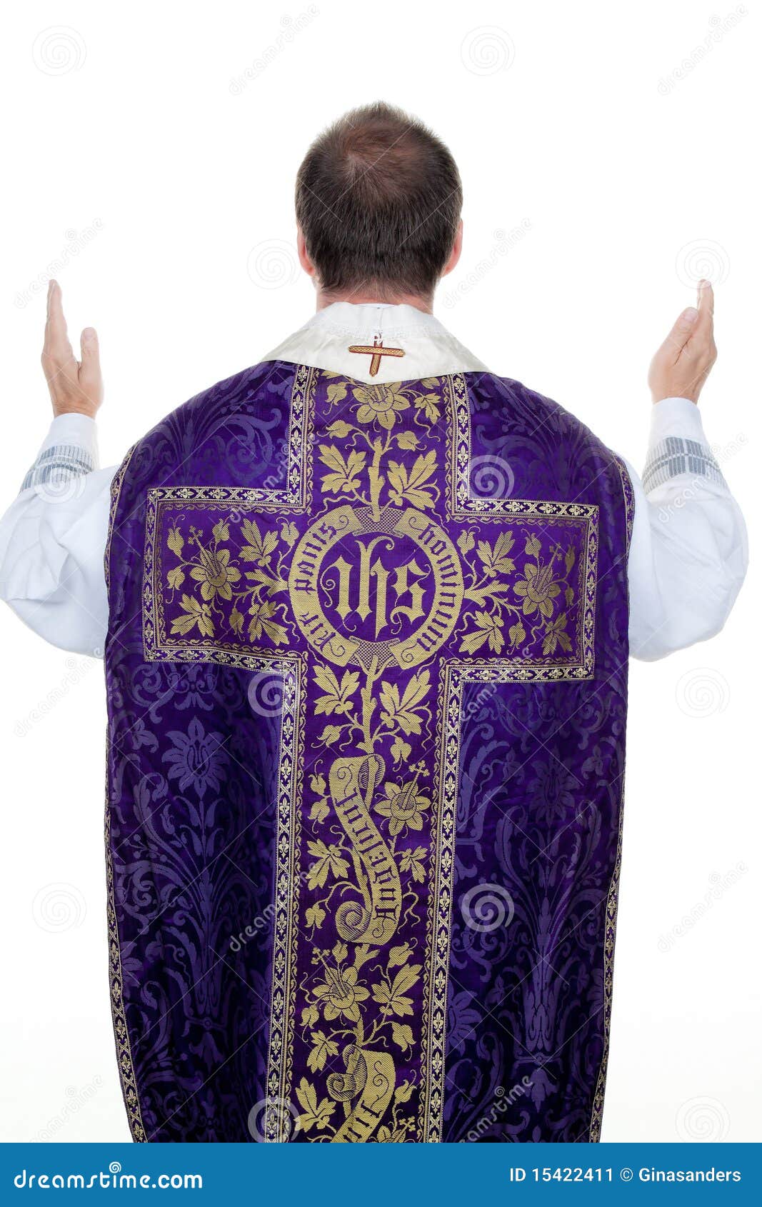 Catholic priests pray stock image. Image of pastors, catholic - 15422411