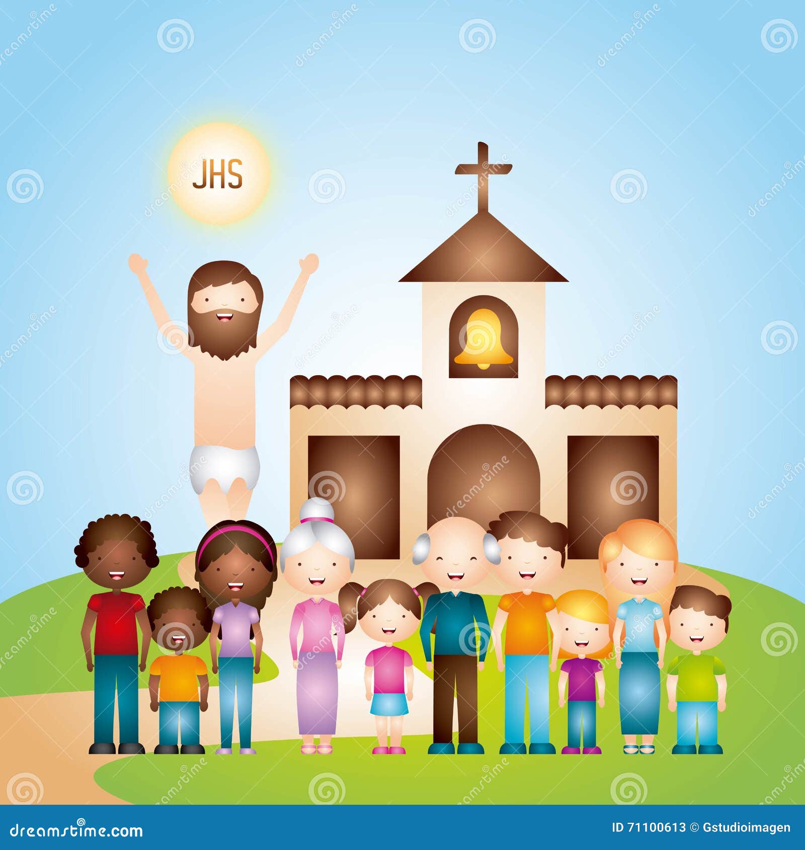 Catholic religion design stock illustration. Illustration of design ...