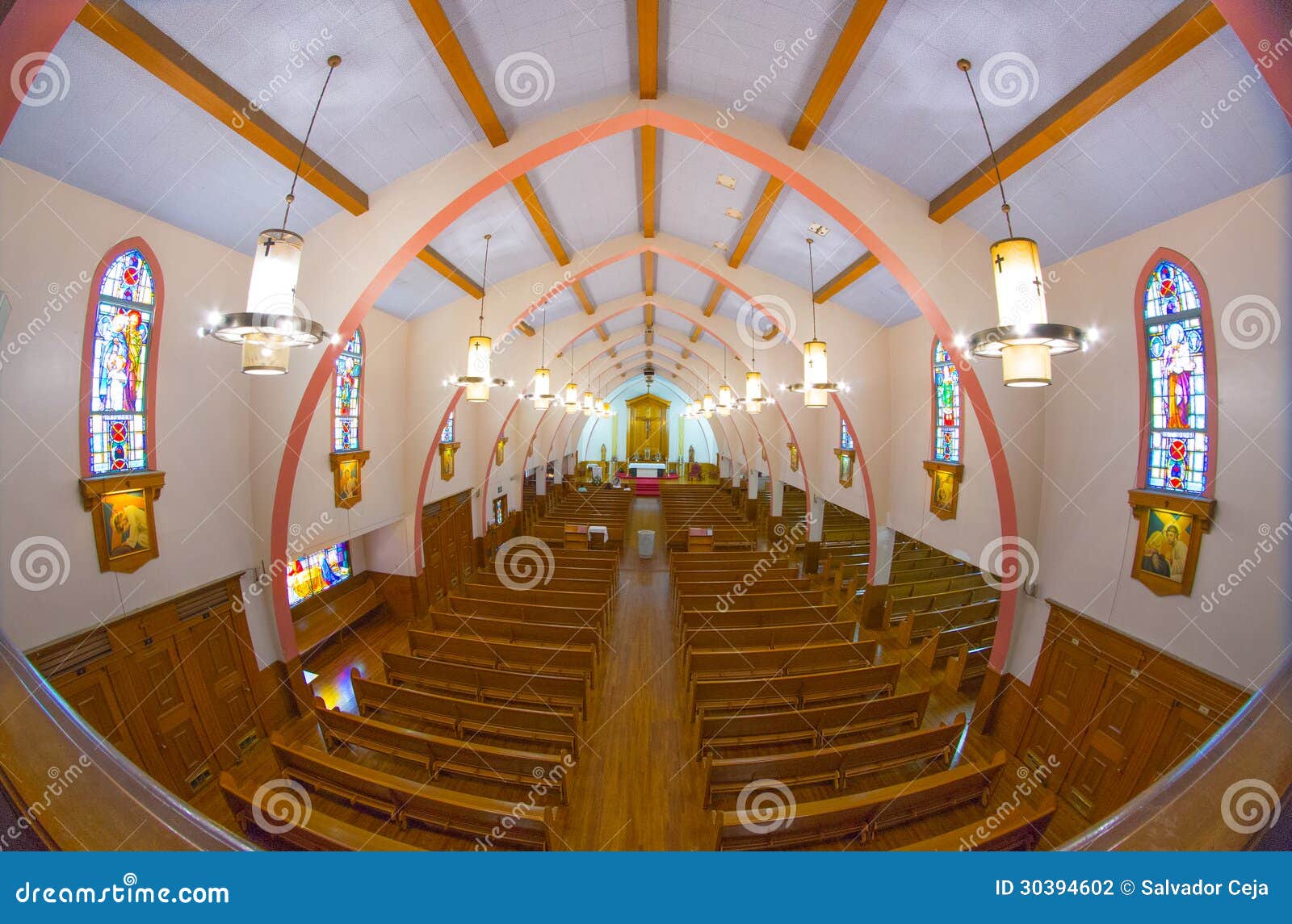 Catholic Religious Cross And Altar Stock Photo - Image of chapels ...