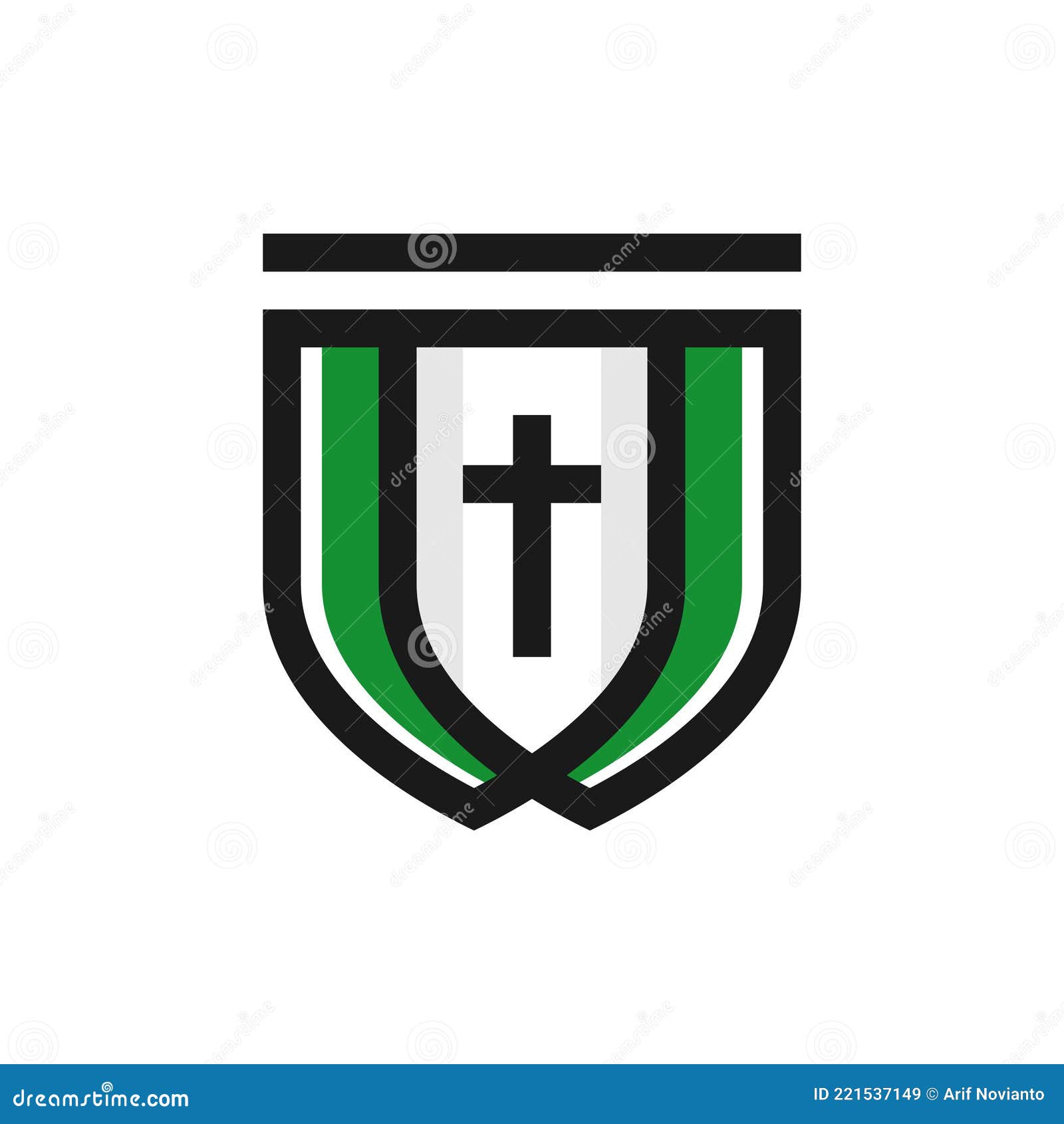Catholic Religious Shield Logo Stock Vector - Illustration of jesus ...