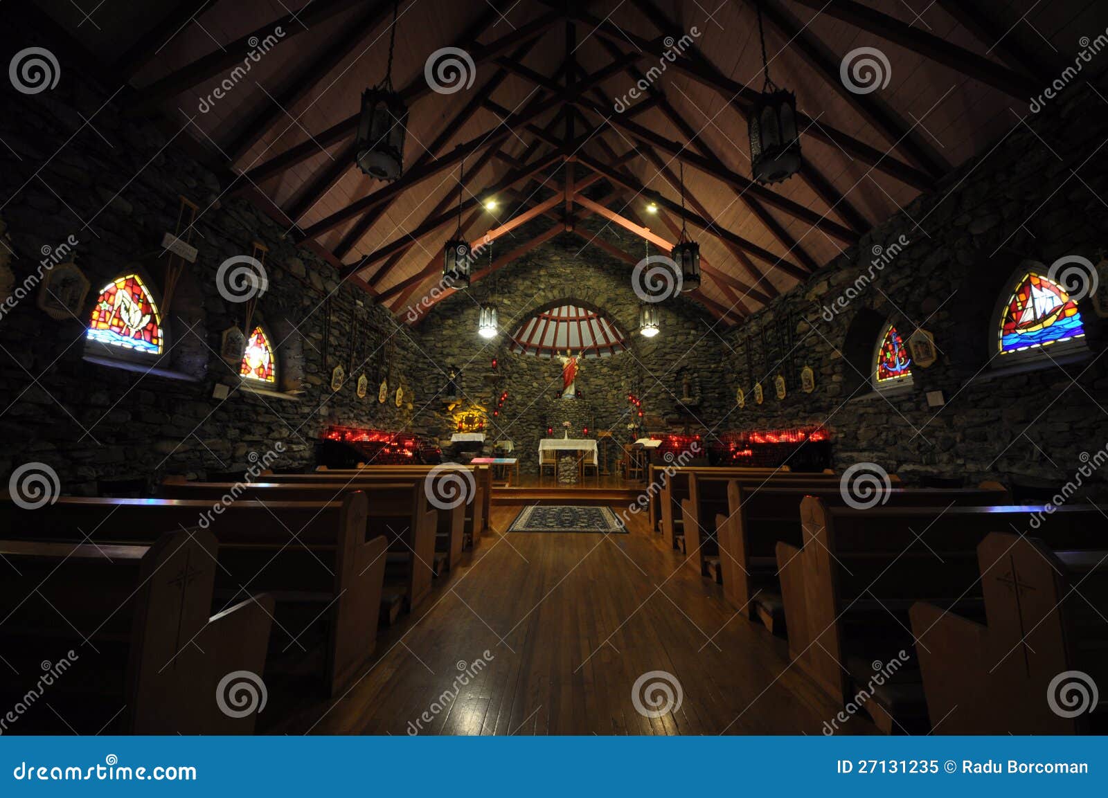 Catholic Sanctuary - Interior Stock Image - Image of pape, jeanpaul ...