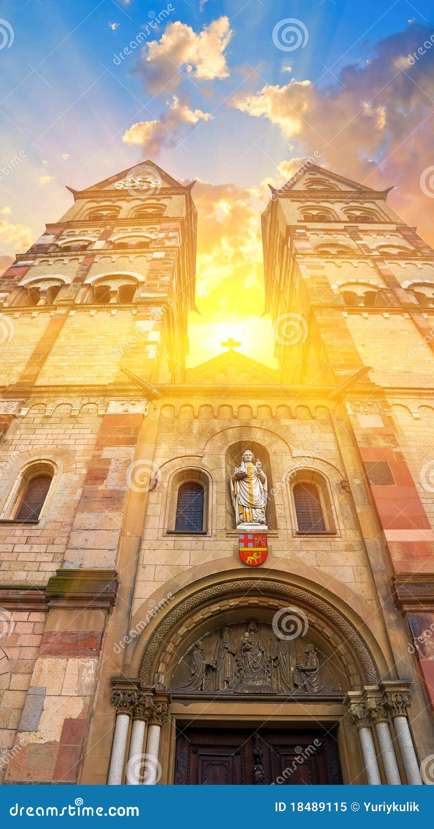 Catholic temple stock image. Image of cross, holy, celestial - 18489115