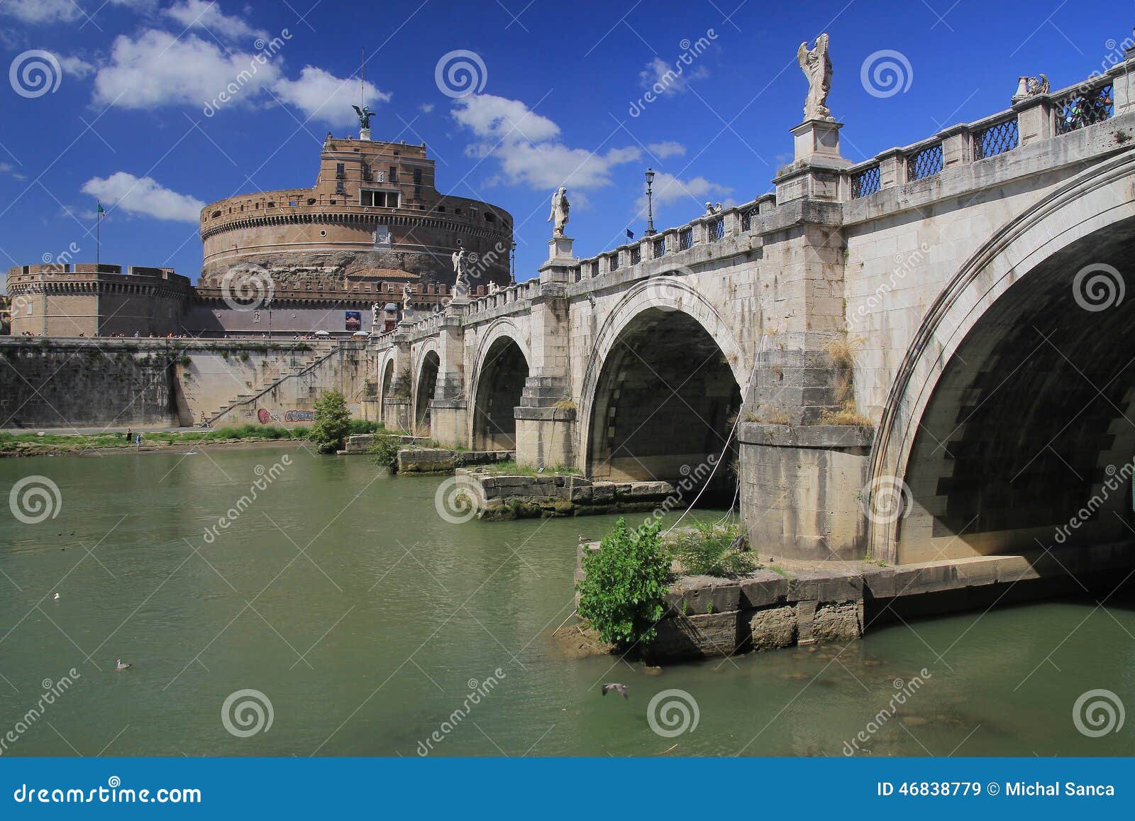 Catle and Bridge in Vatican Stock Image - Image of river, italy: 46838779