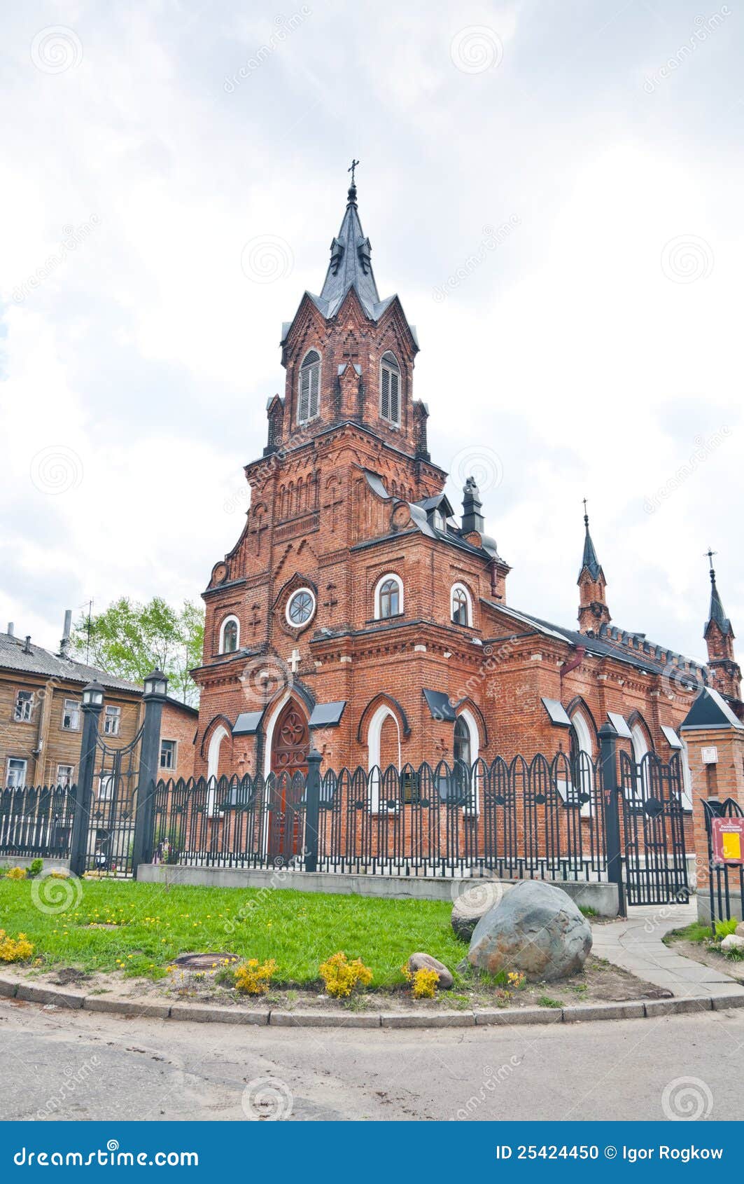 Catolic Church in Vldaimir stock photo. Image of monastery - 25424450