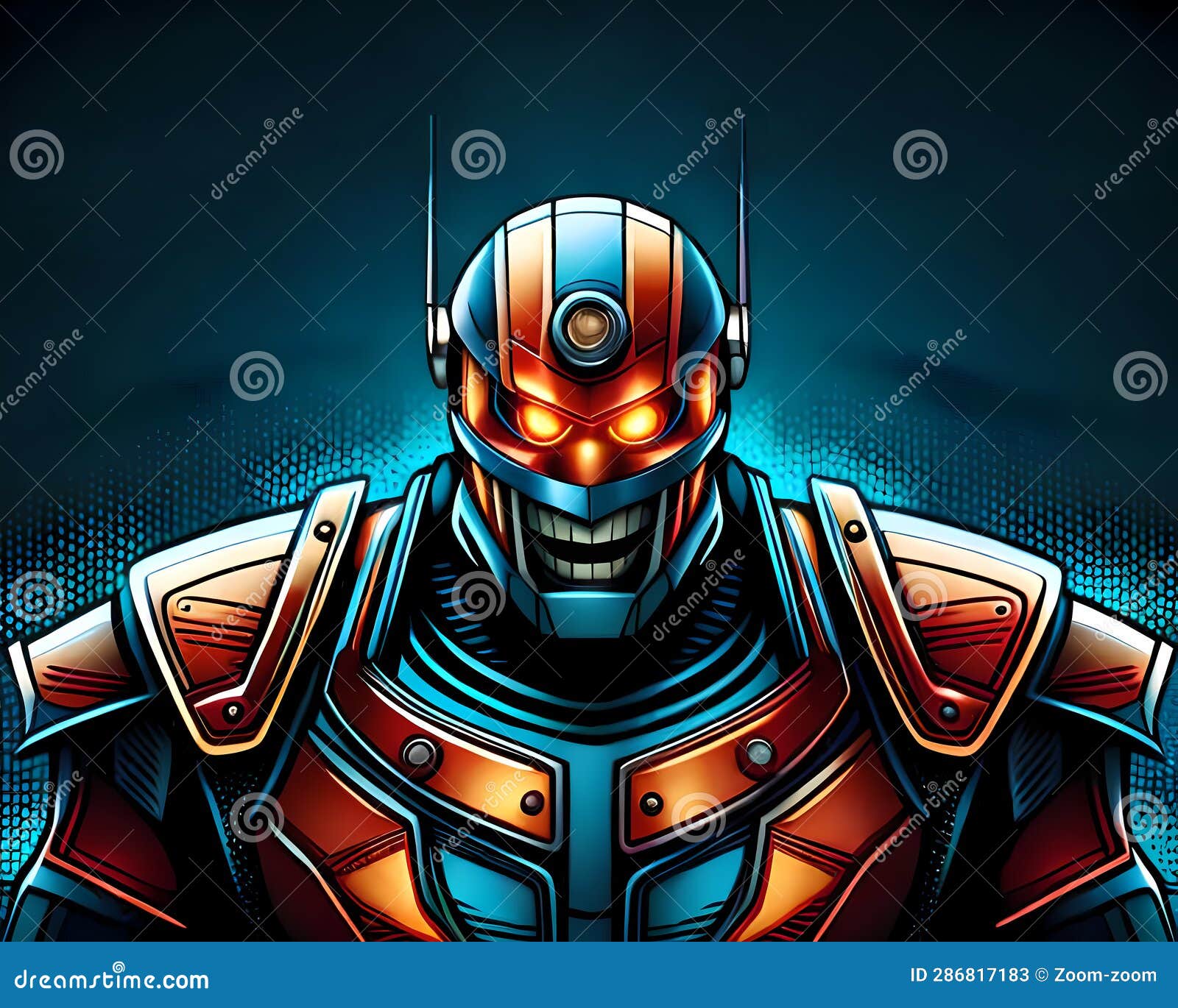 Evil Robot Icon. Element Of Robots For Advertising Signs, Mobile ...