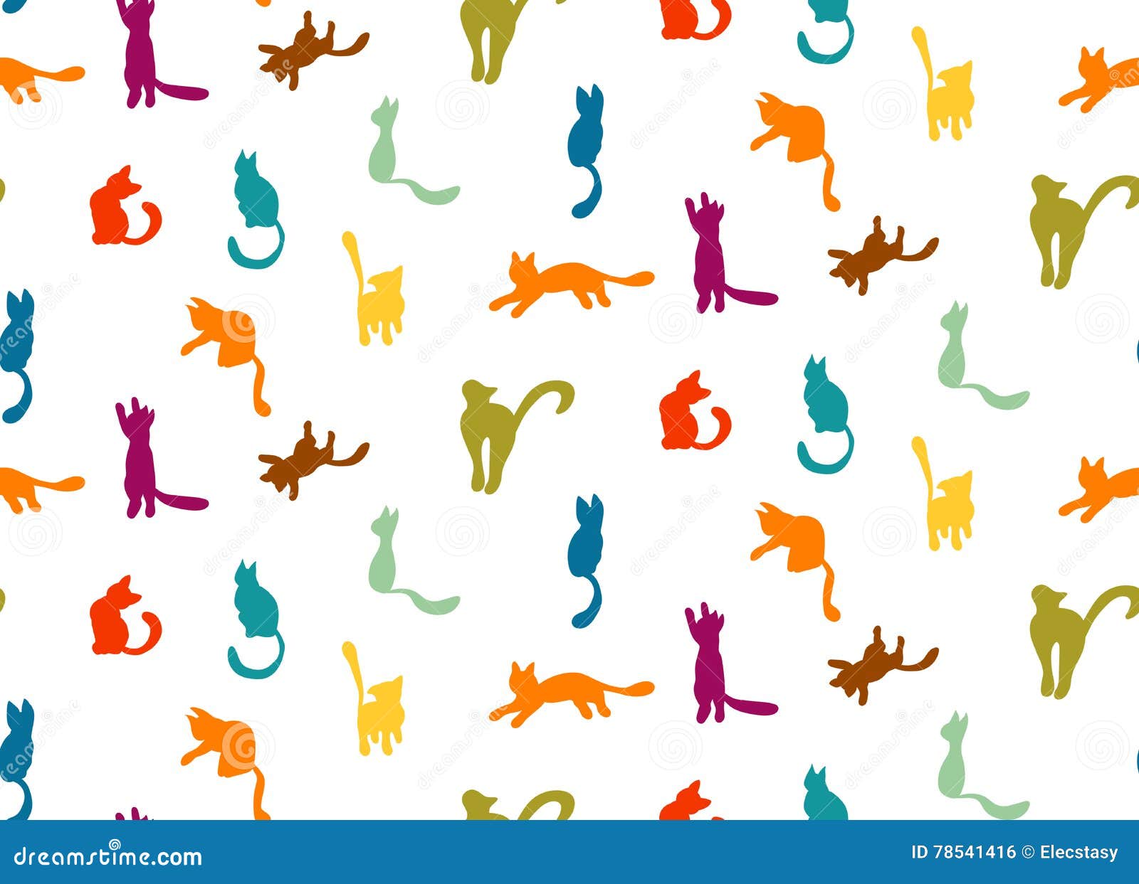 Catpat2 stock vector. Illustration of colorful, creative - 78541416